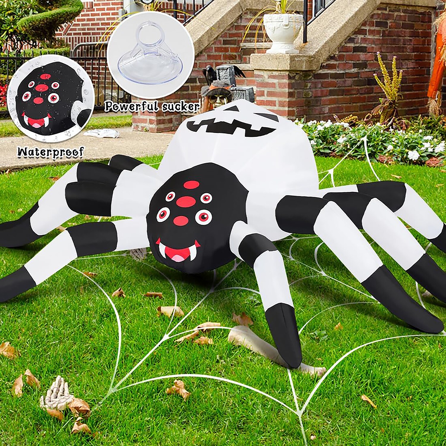 GOOSH Lighted Spider Inflatable DJ-WS-69338 at Lowes.com