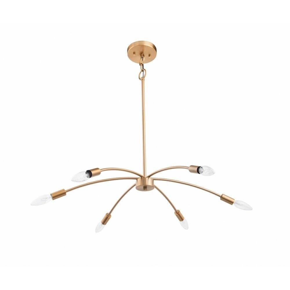 Brio Nimbus 6 - Light -Contemporary / Modern Gold / Steel Chandelier in ...