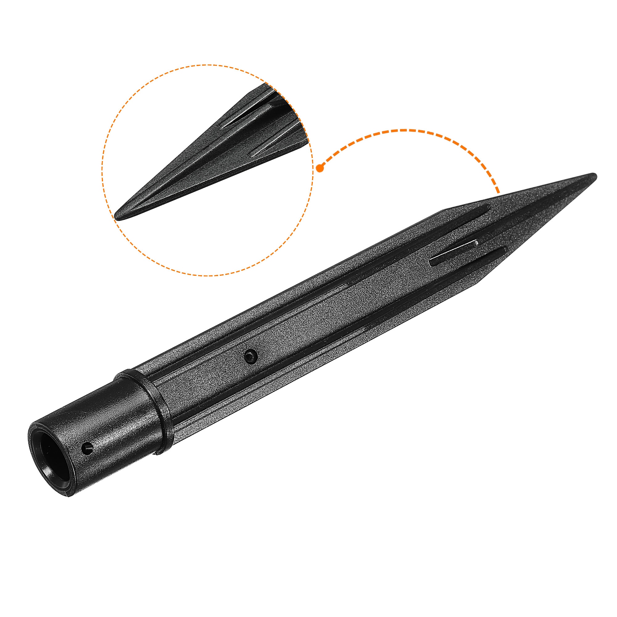 Unique Bargains Solar Light Spikes 150mm Ground Stakes for Garden ...
