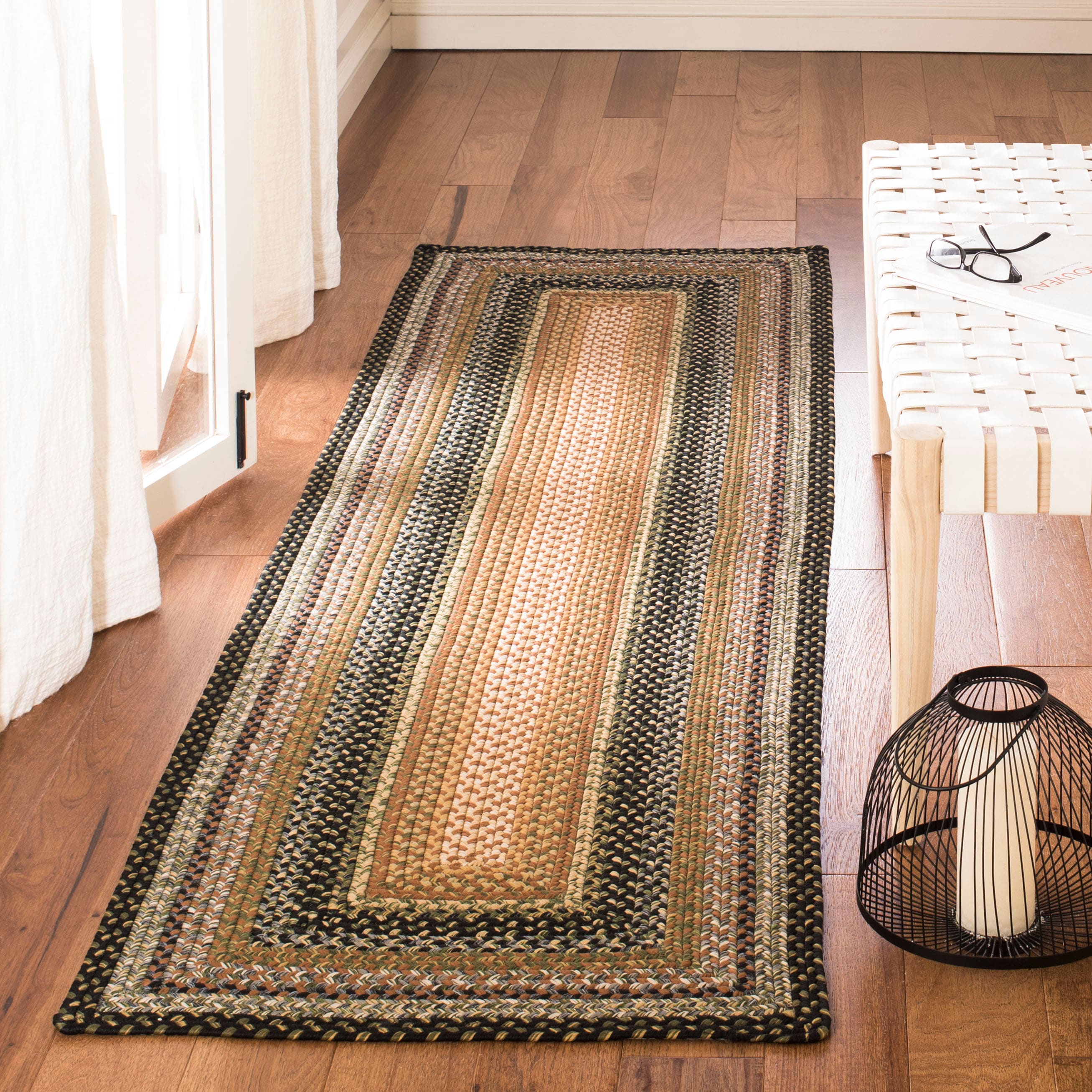 Safavieh Braided Rugs 308A Multi Country Floral Runner 2ft-3-in x 22ft ...