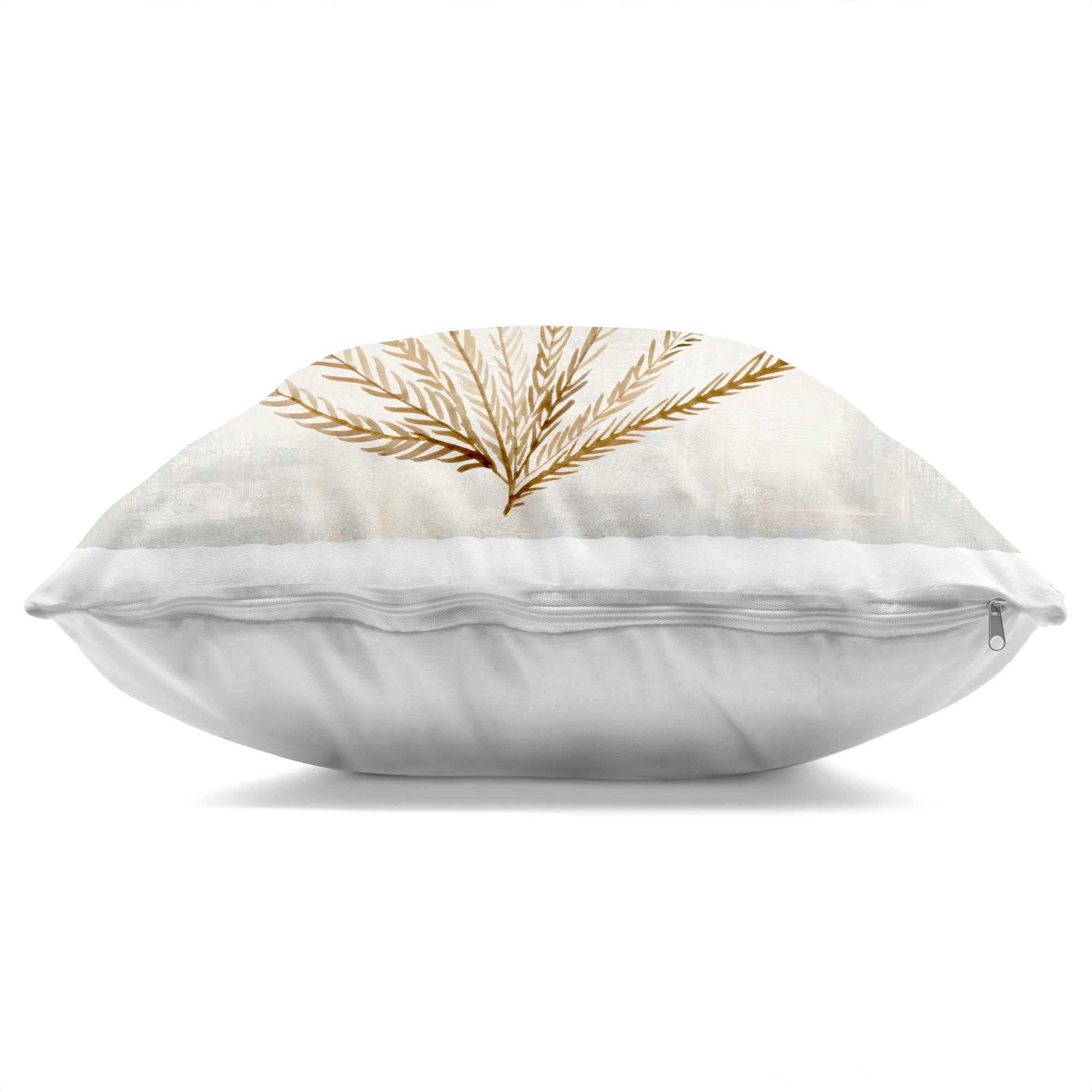 Stupell Industries Beige Tide Coral Decorative Printed Throw Pillow ...