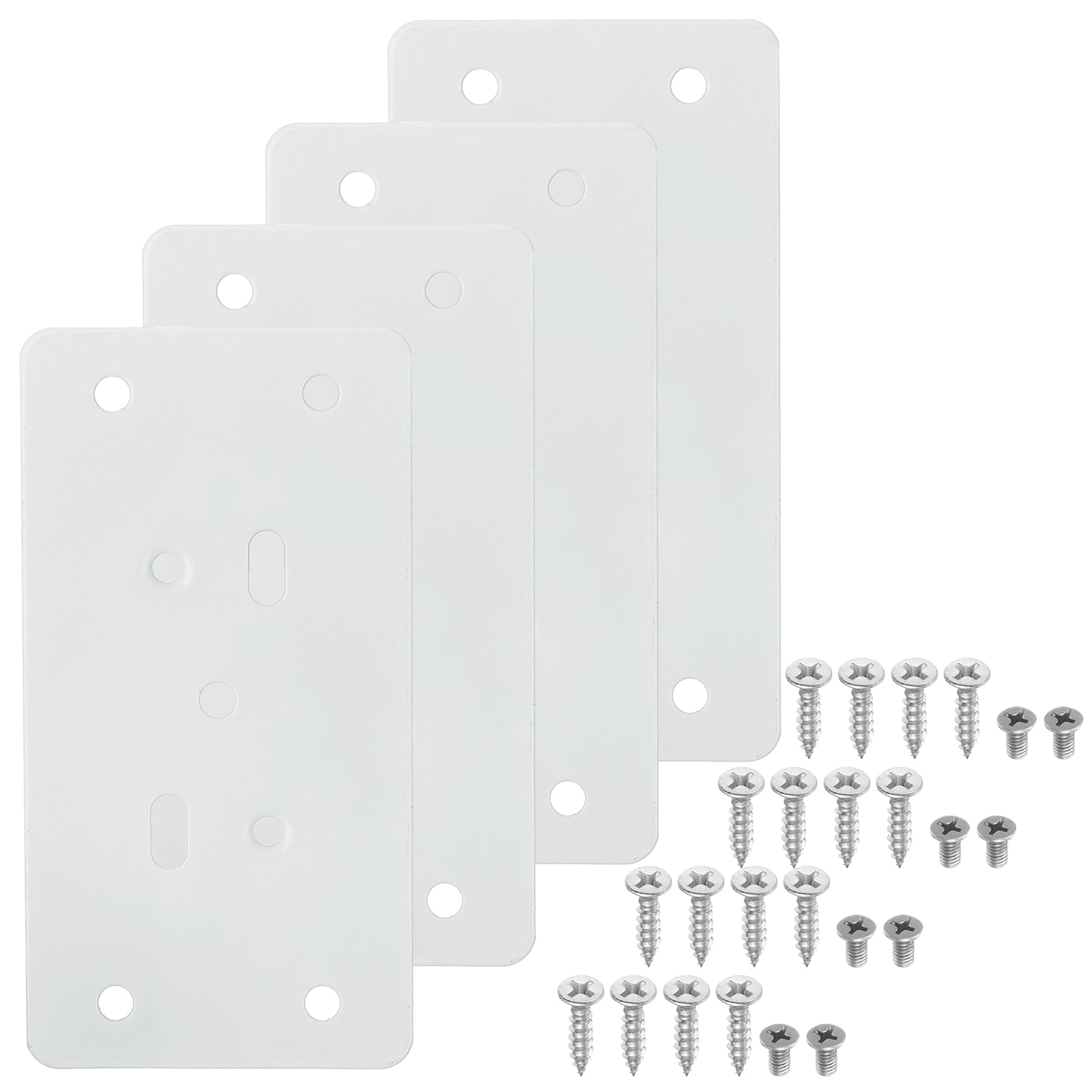 Unique Bargains 6 Pcs 90x47mm / 3.54x1.85inch Cabinet Hinges Repair ...