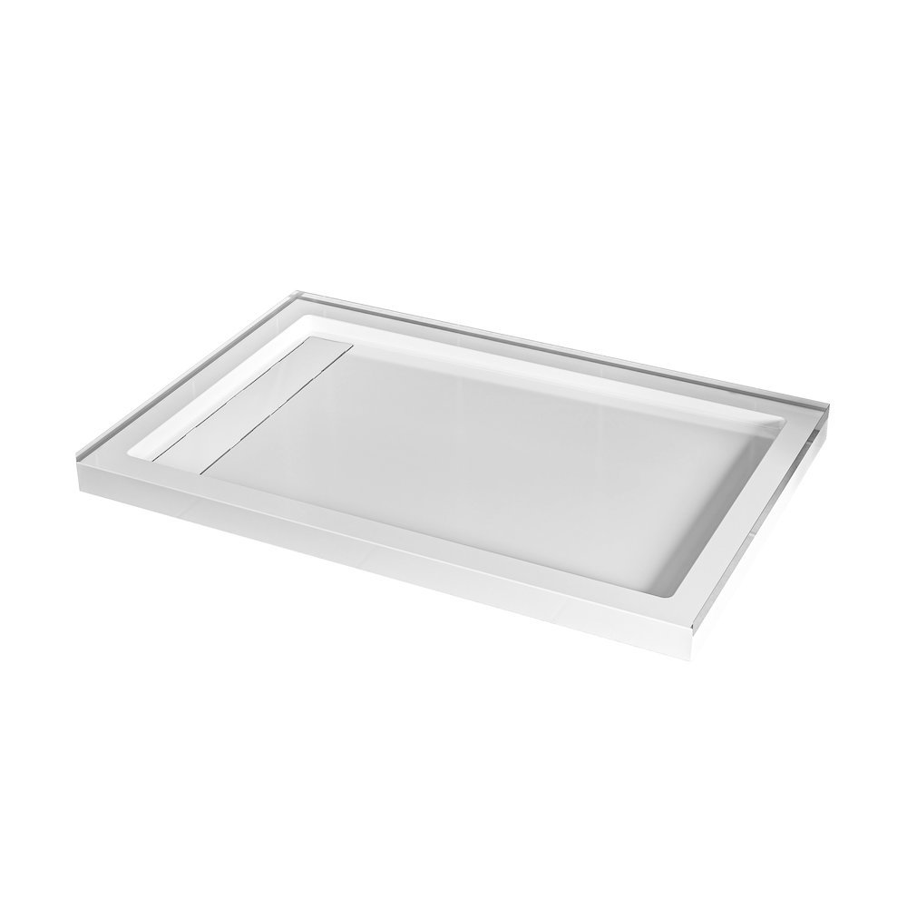 Carlton Plumbing Marquette 48 x 32 Shower Pan Base with Reversible ...