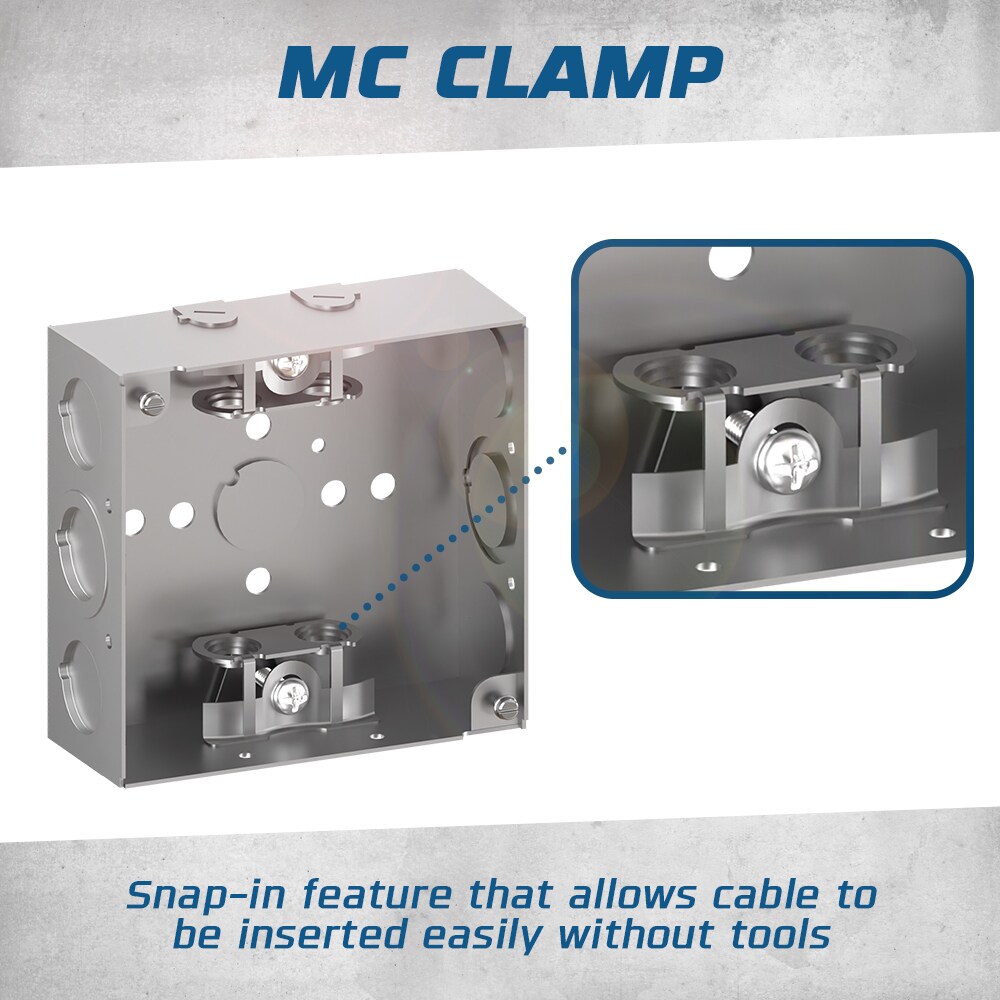 OHLECTRIC 4 Inch Square Welded Box 1 1 2 Inch Deep 1 2 and 3 4 ...