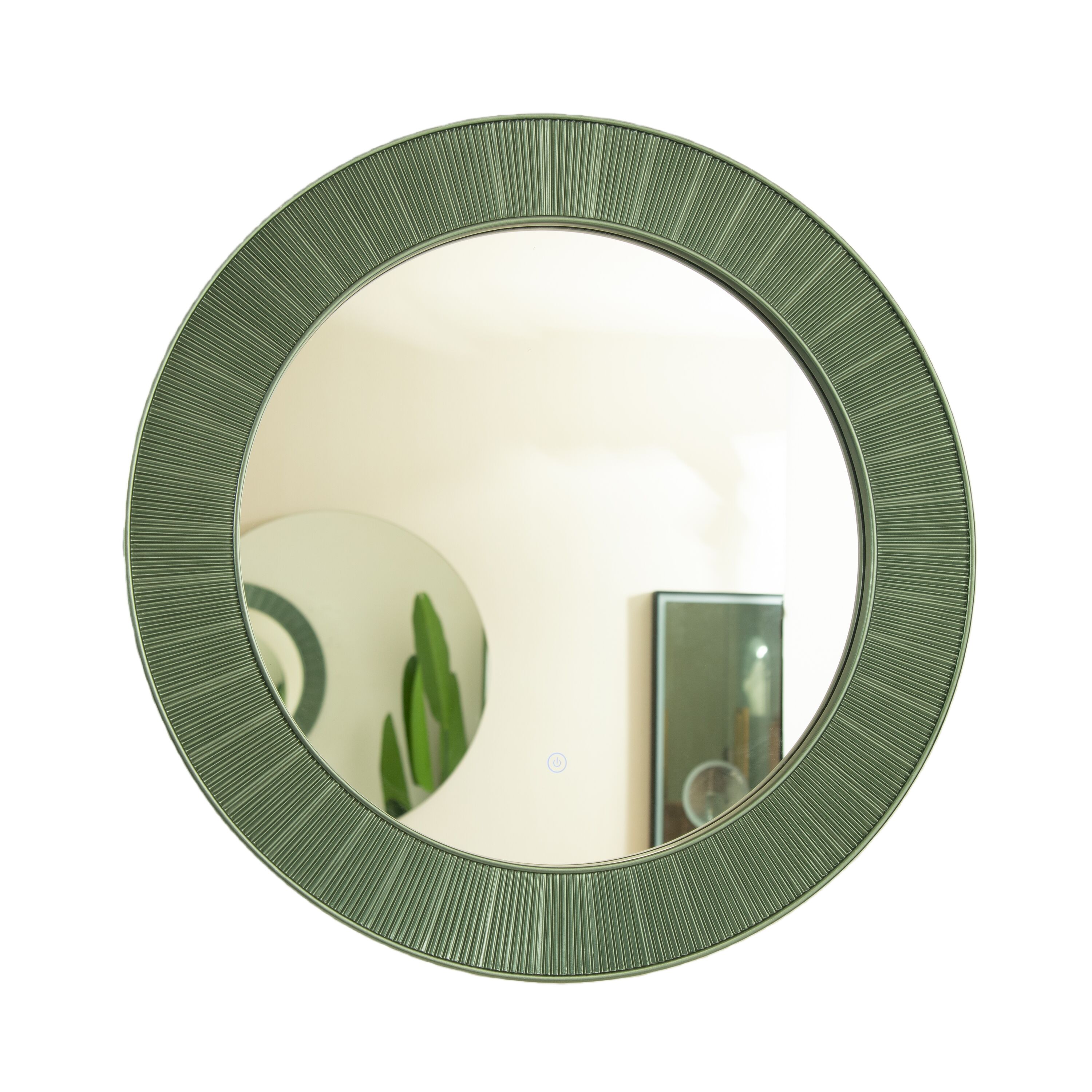 REIBII Modern Decorative PU Mirror Waterproof Bathroom and Wall Mirror ...
