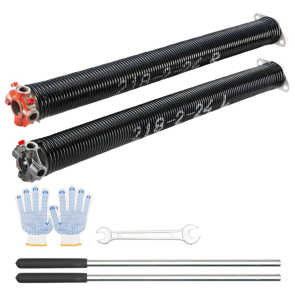 PEXCHO 0.218 X 2 X 24 Inch Garage Door Torsion Springs Replacement Kit ...