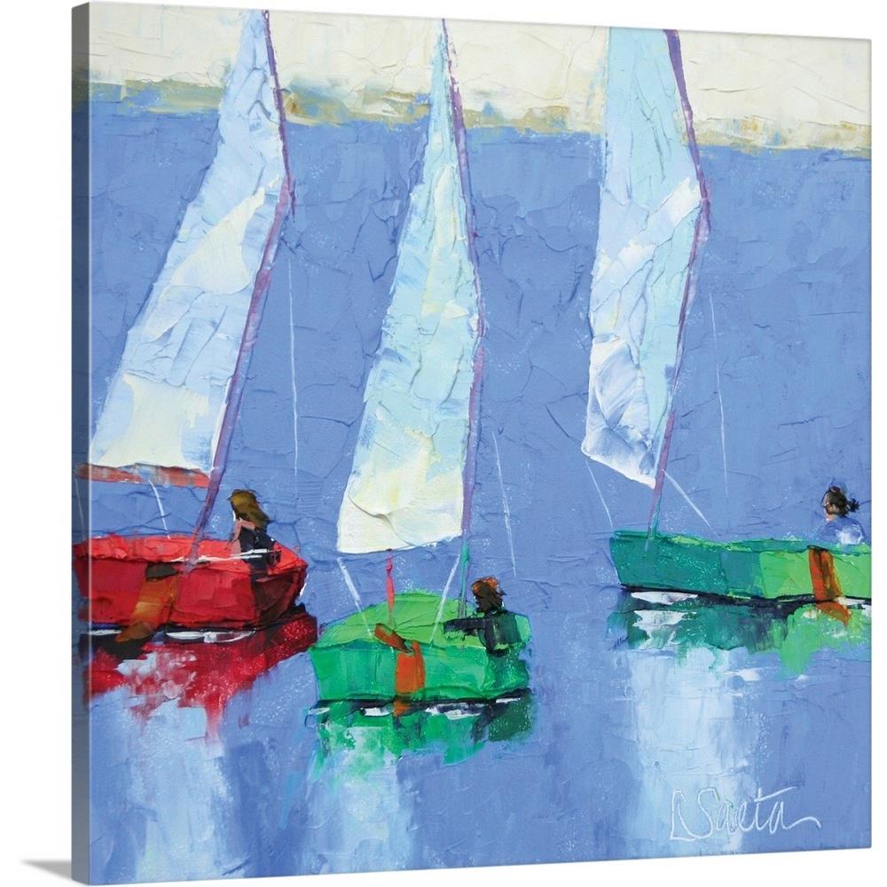 GreatBigCanvas 16-in H x 16-in W Abstract Print on Canvas at Lowes.com