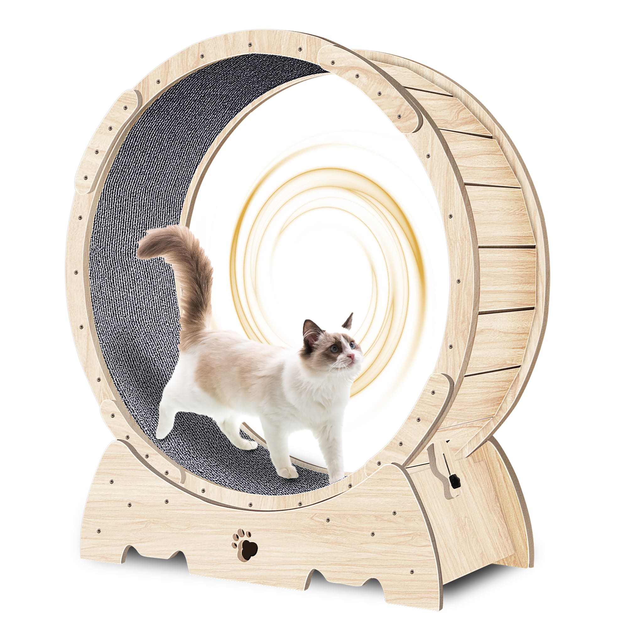 LOVMOR Cat Exercise Wheel for Indoor Cats Cat Running Wheel with ...