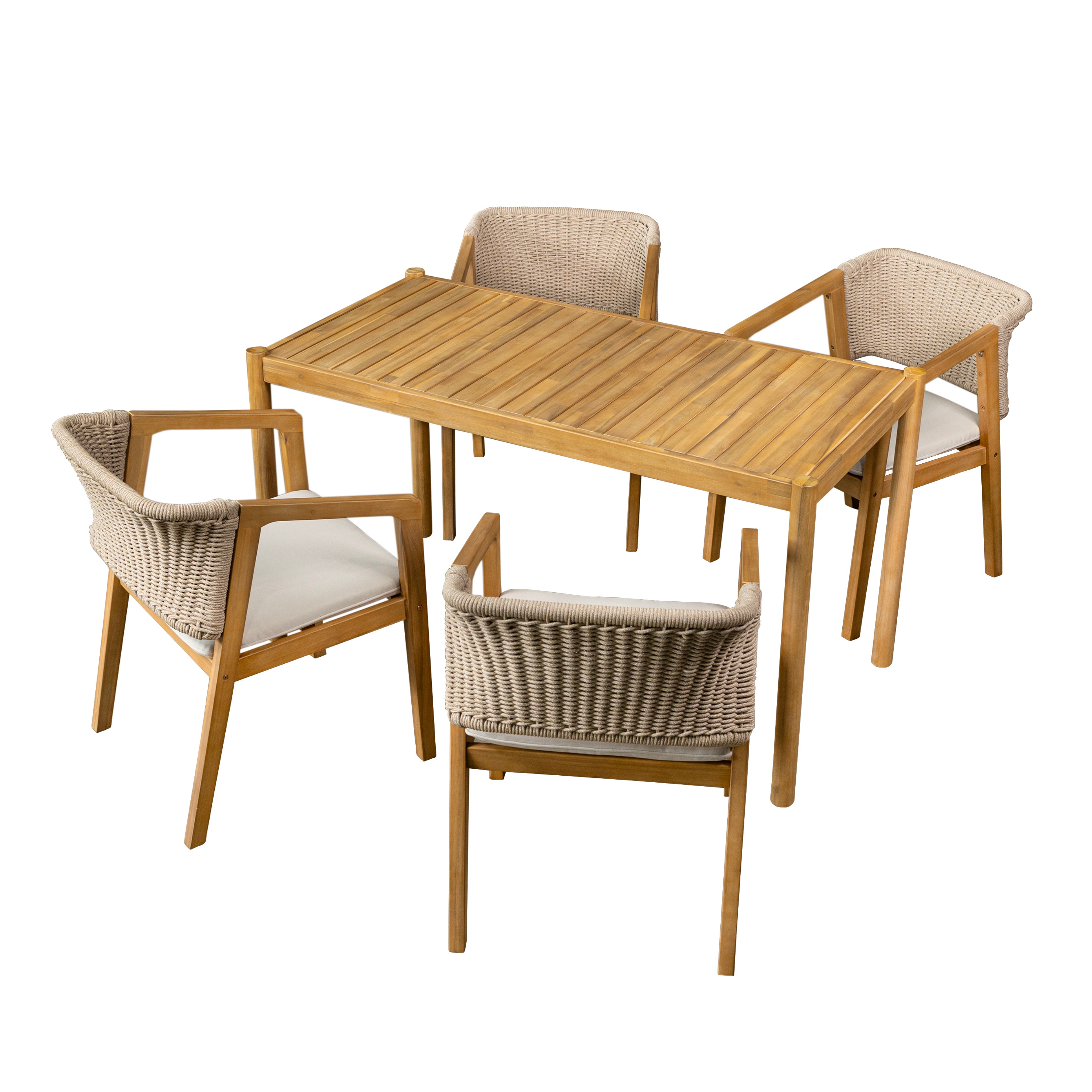 Maocao Hoom Rectangle-Shaped-Table Patio Dining Sets at Lowes.com