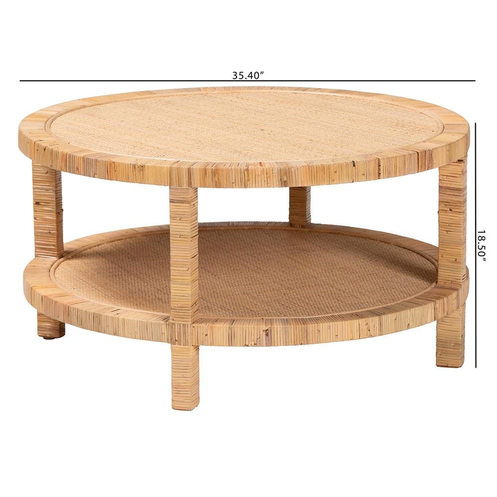 bali & pari Kalimantan Bohemian Light Honey Rattan and Mahogany Wood ...