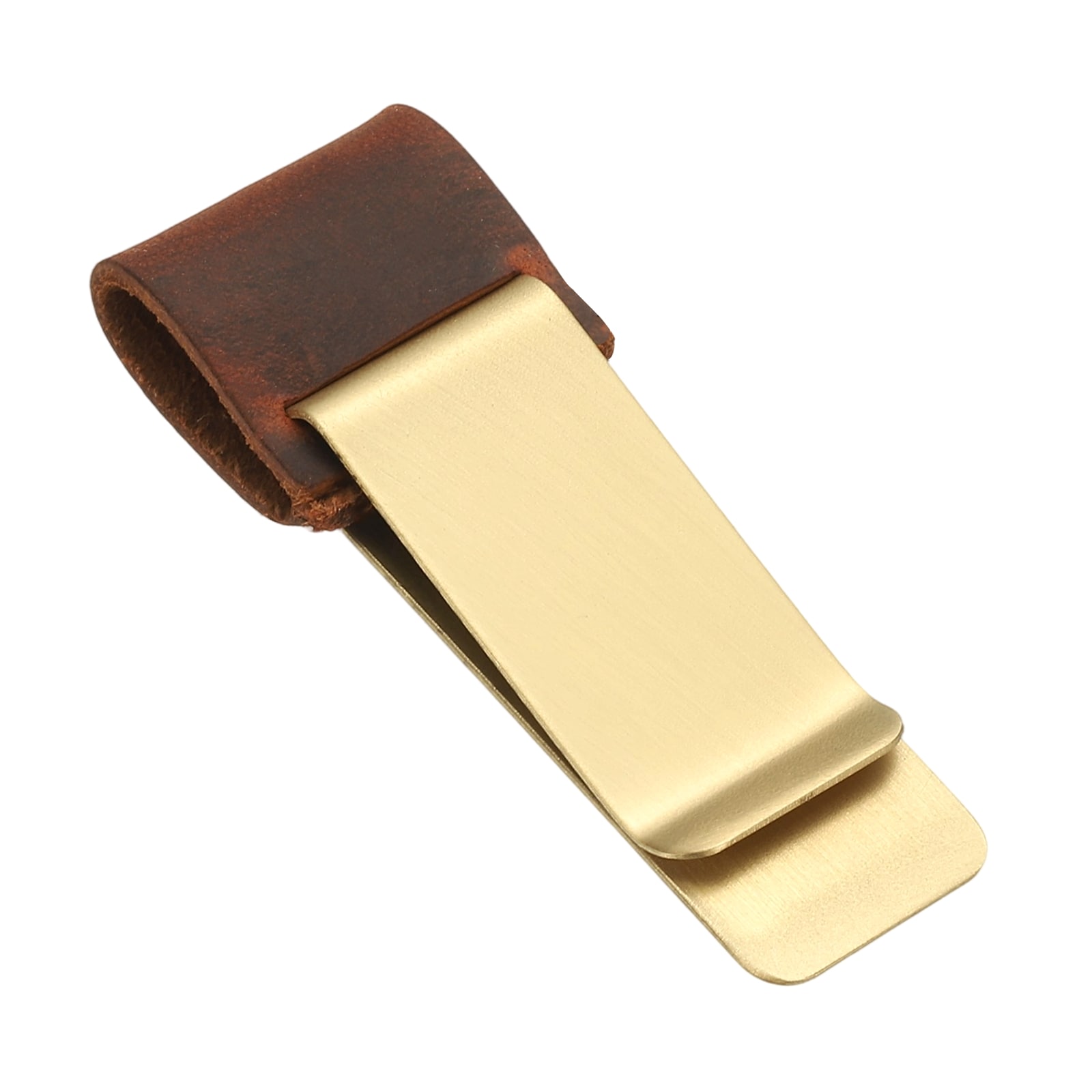 PATIKIL Pen Loop for Notebook Brass Leather Pencil Holder Pen Clip for ...