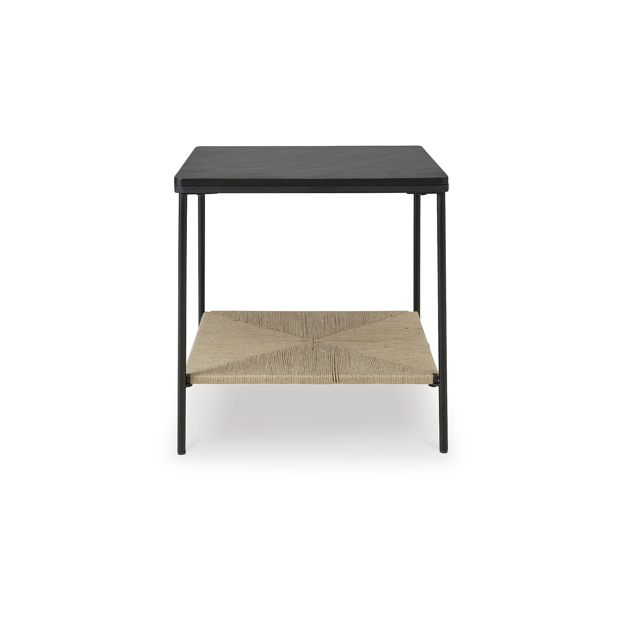 Signature Design by Ashley Minrich Black Metal Accent Table with Black ...