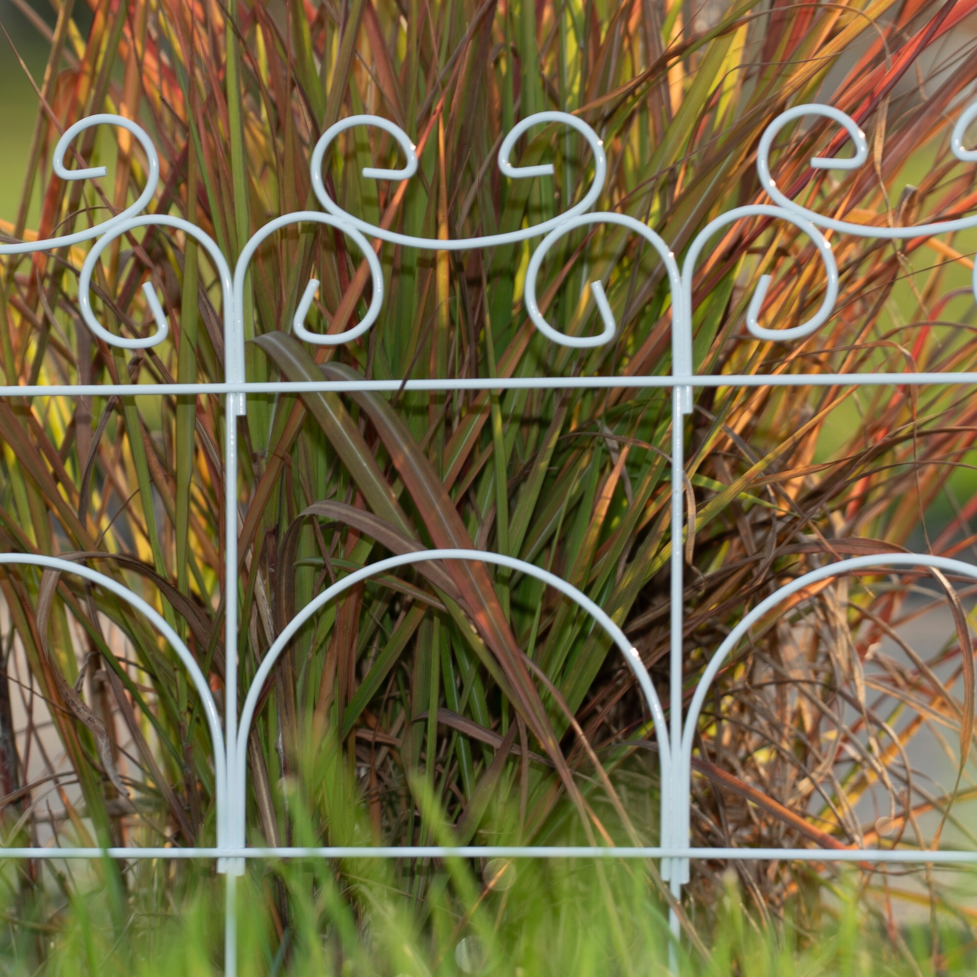 Glamos Wire 4-in x 96-in x 4-in 12 -Pack white Metal Steel Border ...