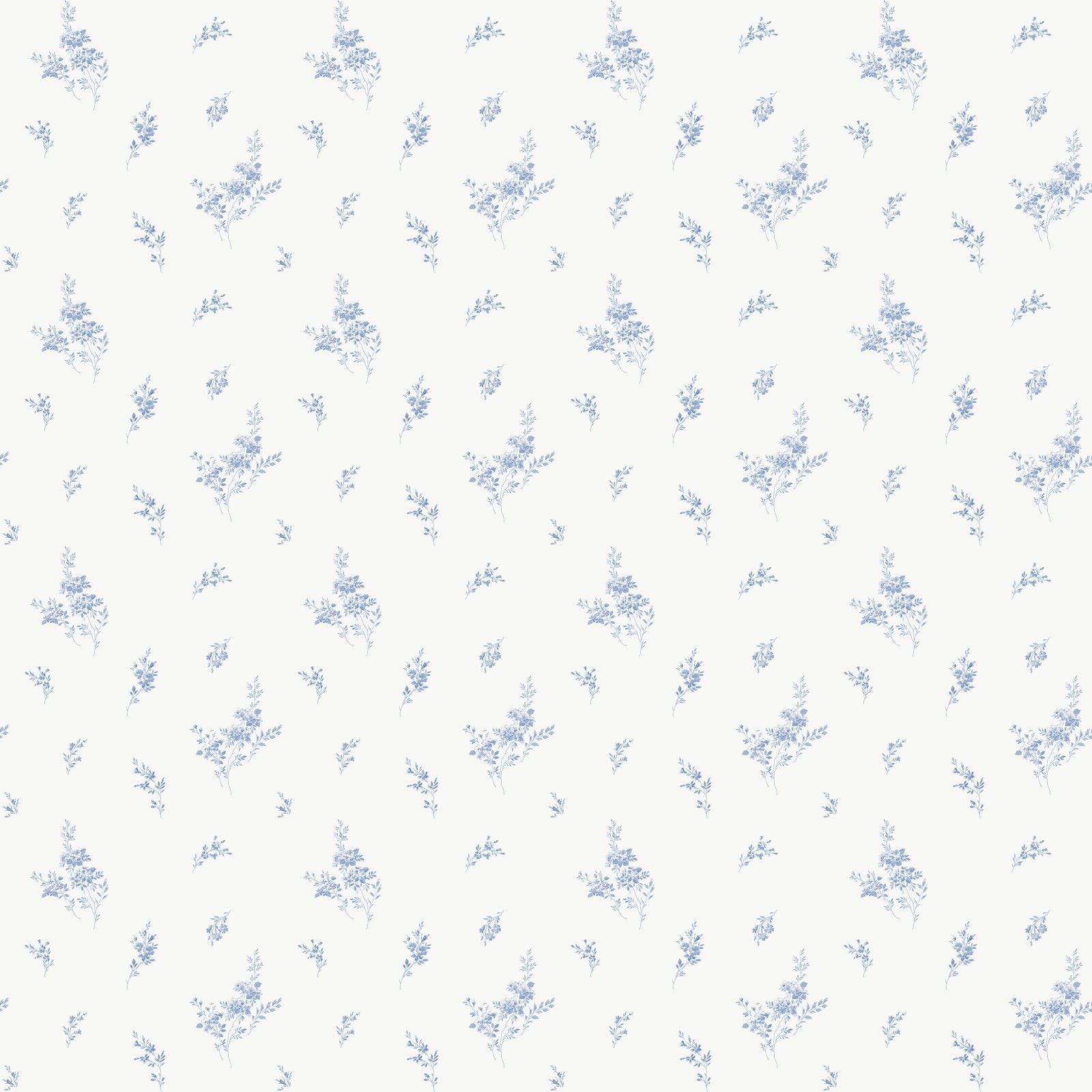 Galerie Miniatures 2 Small Floral Sprig Blue Wallpaper G67915 in the ...