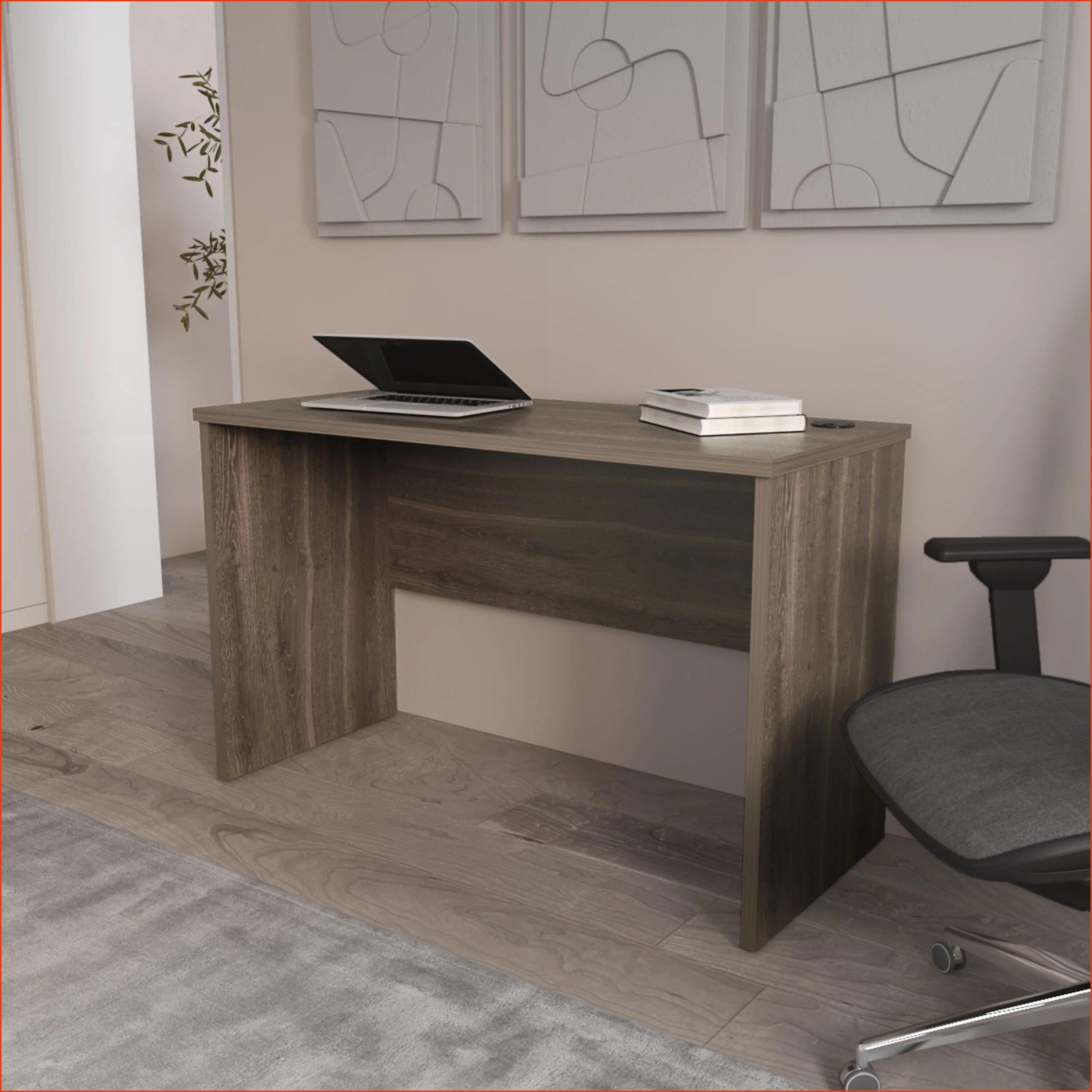 SunJet Desks Minimalist Home Office Work Desk with Cable Management 47. ...