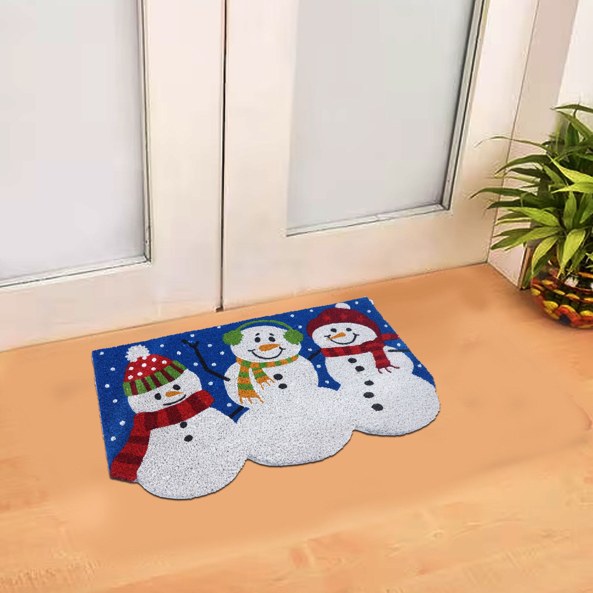 Holiday Living 17.25-in x 29.25-in Snowman Non-Slip Grip Indoor or ...