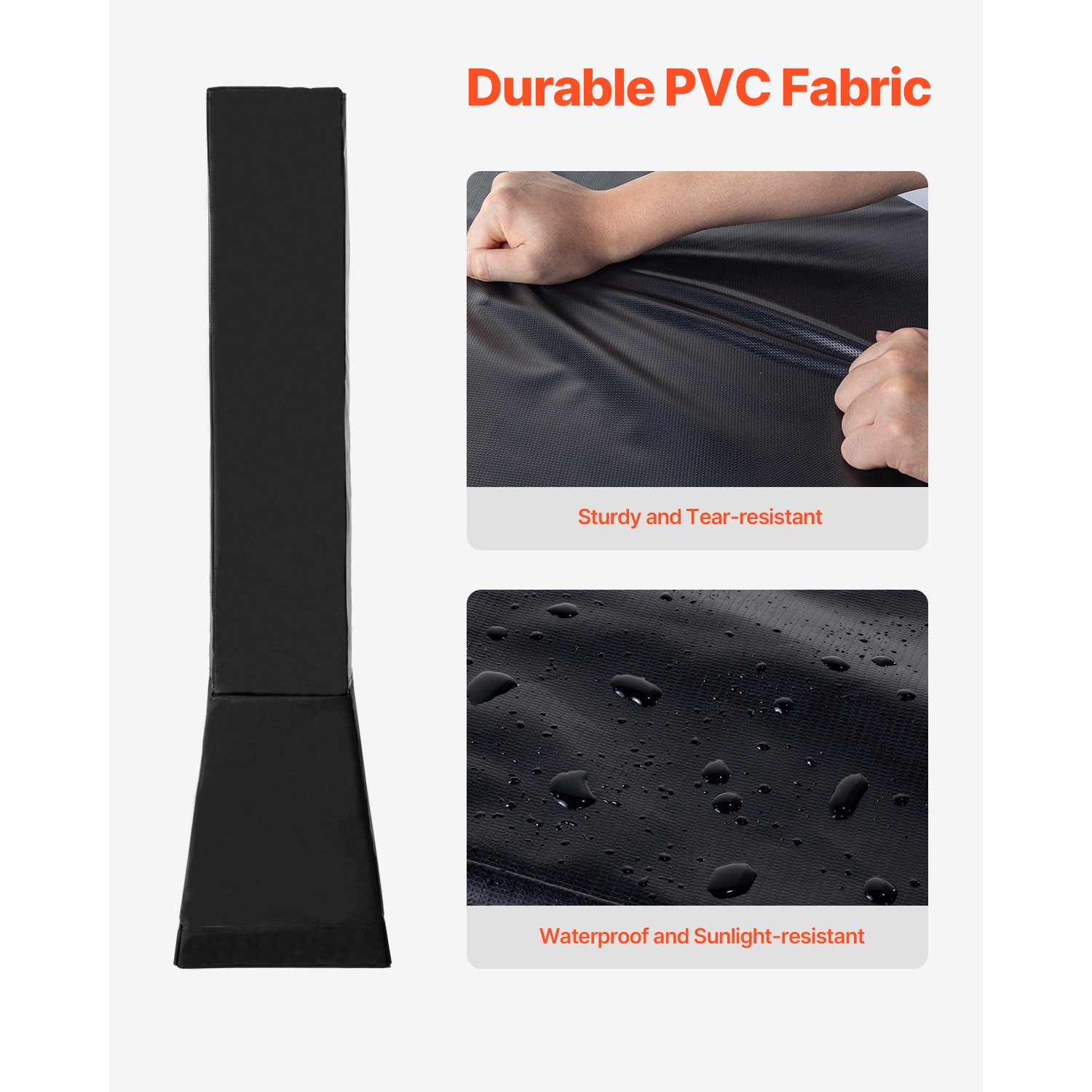 VEVOR Basketball Pole Pad 64in Tall and 2in Thick Heavy Duty Wrap ...