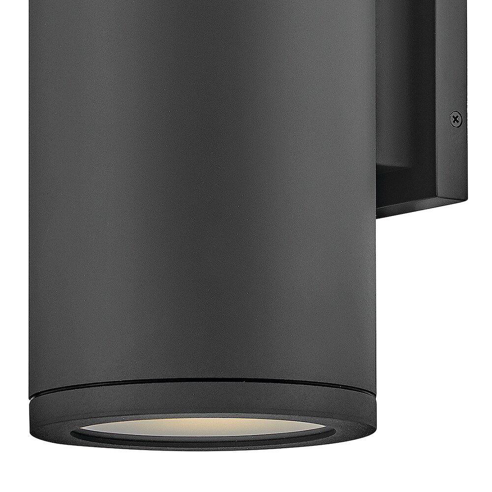 Hinkley Silo 2 -Light 16-in H Satin Black Hardwired Outdoor Wall Light ...