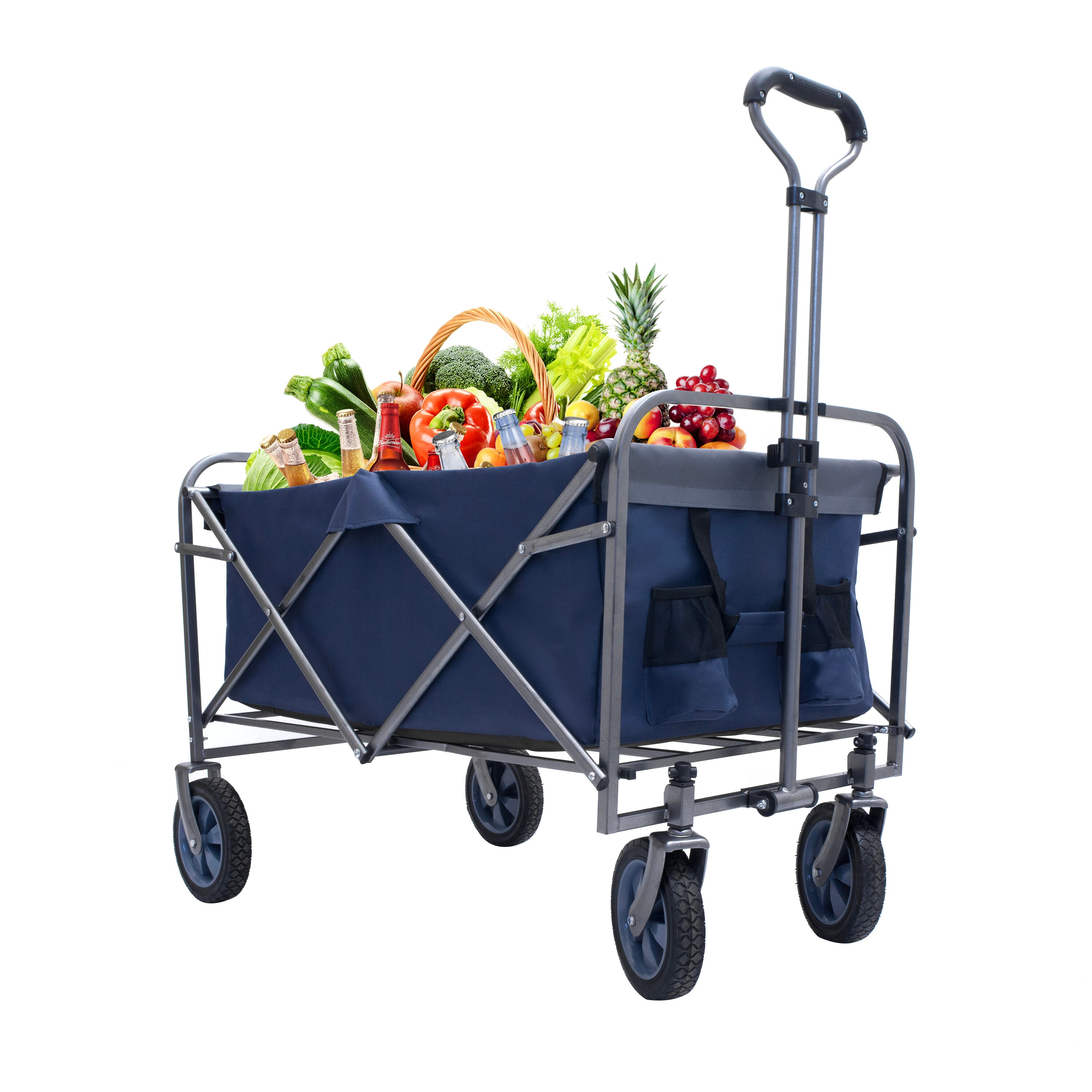 Kahomvis 4.5-cu ft Steel Folding Yard Cart in the Yard Carts department ...