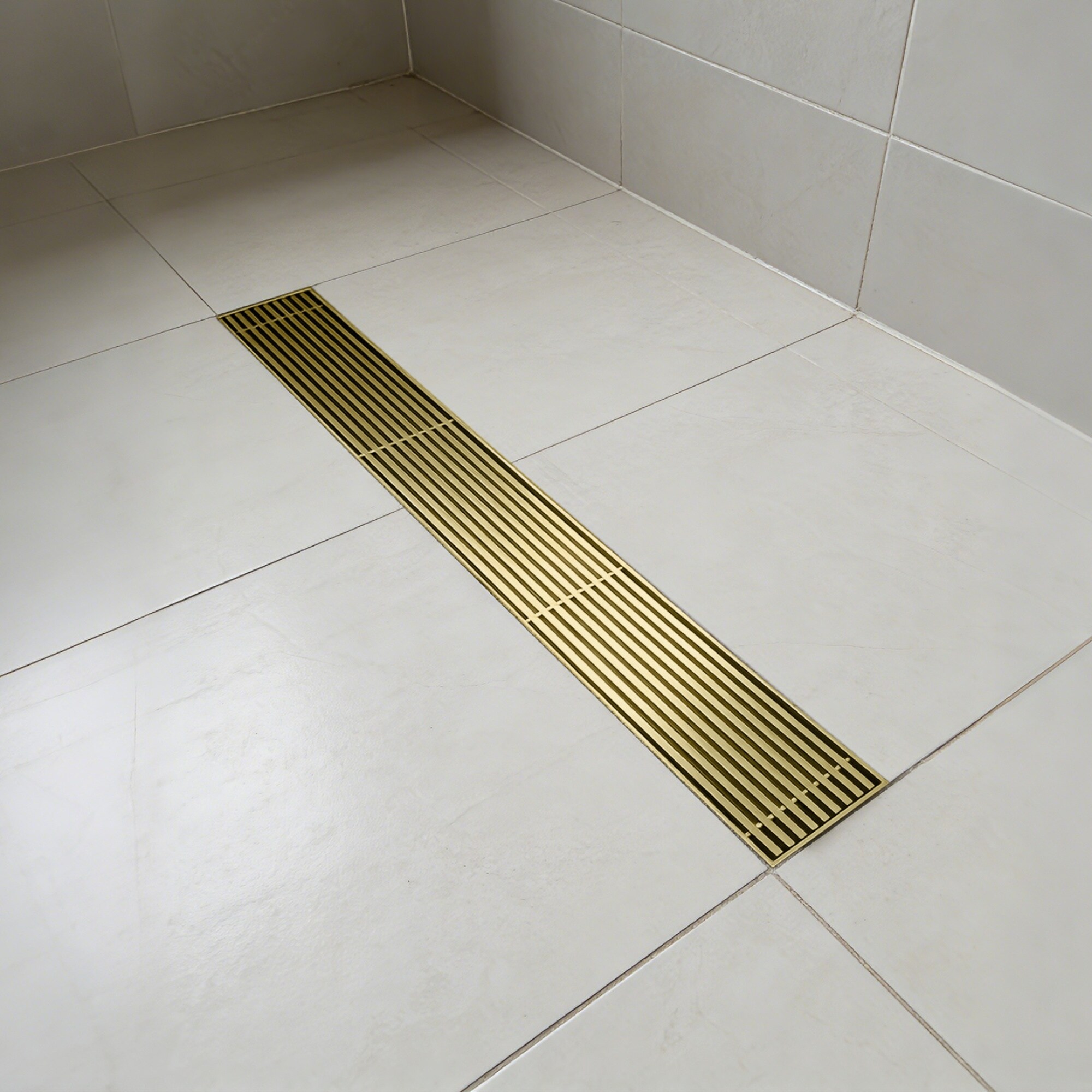 Boyel Living Brushed Gold 24x2.75 Inch Linear Shower Drain SUS304 ...