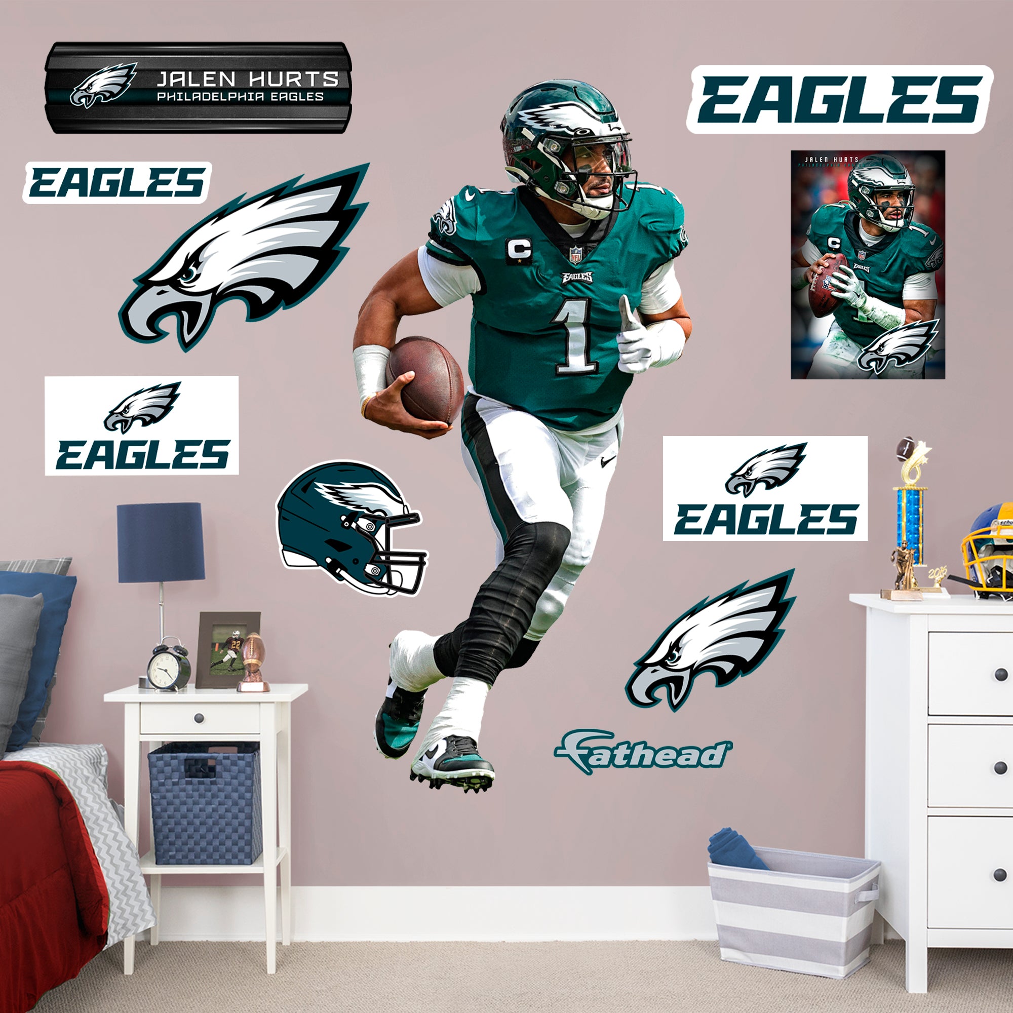 Fathead 32-Inches W x 50-Inches H Self-adhesive Multiple colors ...