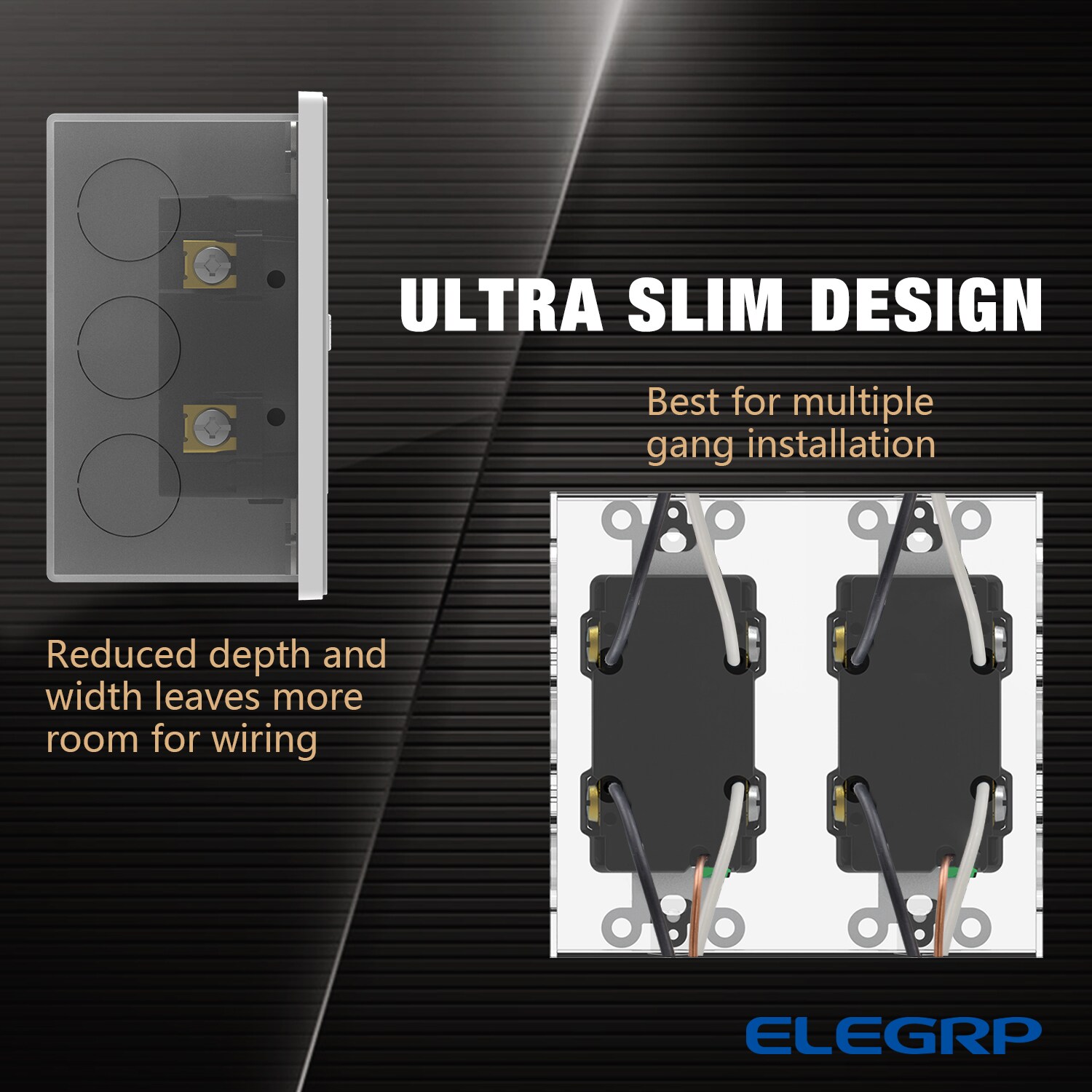 ELEGRP GFCI Outlet Outdoor 20 Amp Electrical Outlet Weather Tamper ...