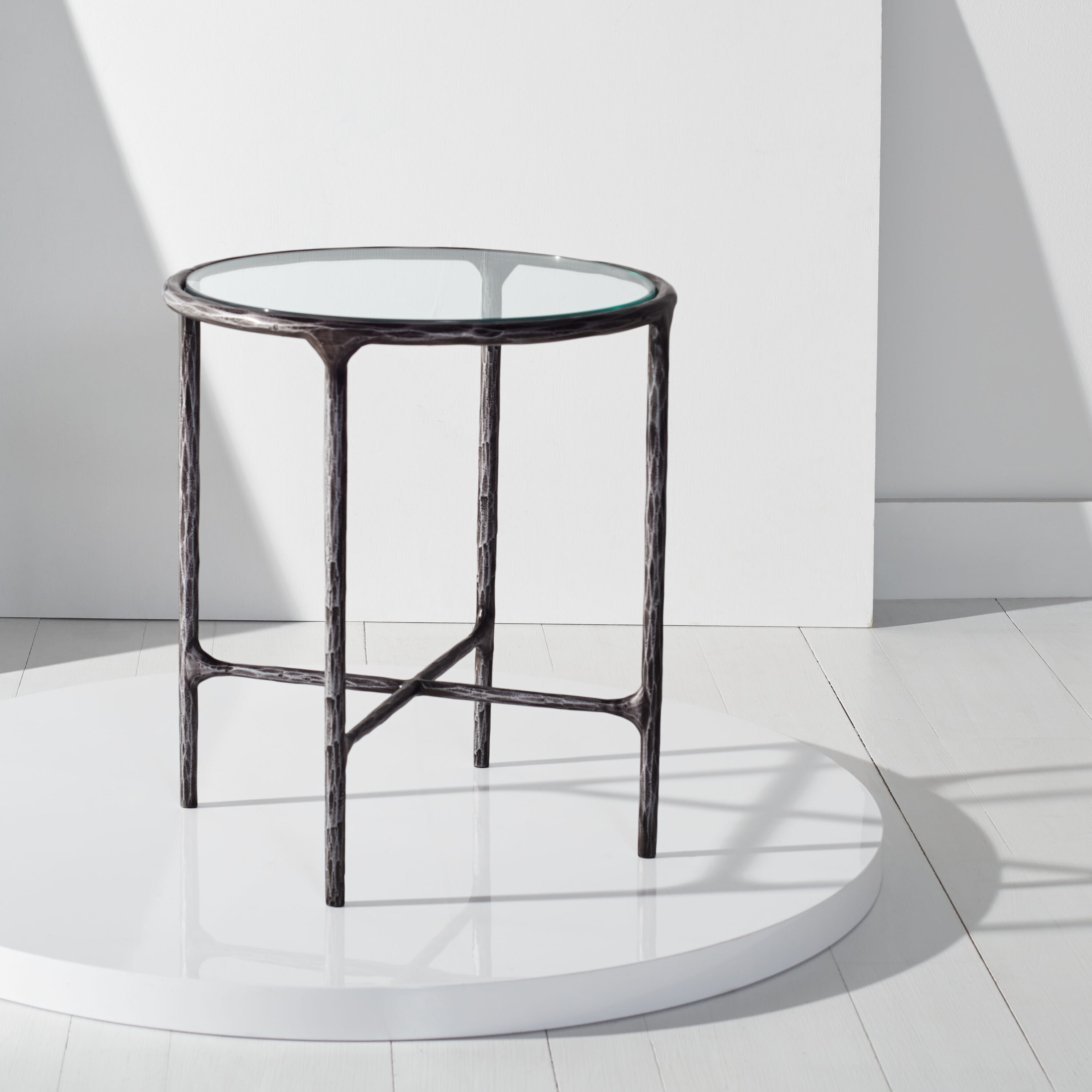 Safavieh Marylou Modern Style Marble Top Drink Table/Black/White in the ...
