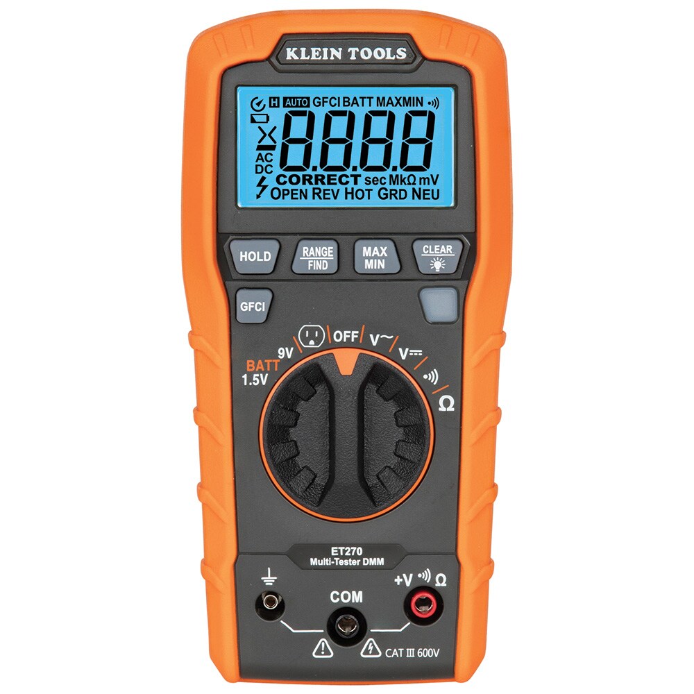 Klein Tools Multi-Tester Digital Display Receptacle Tester Specialty ...