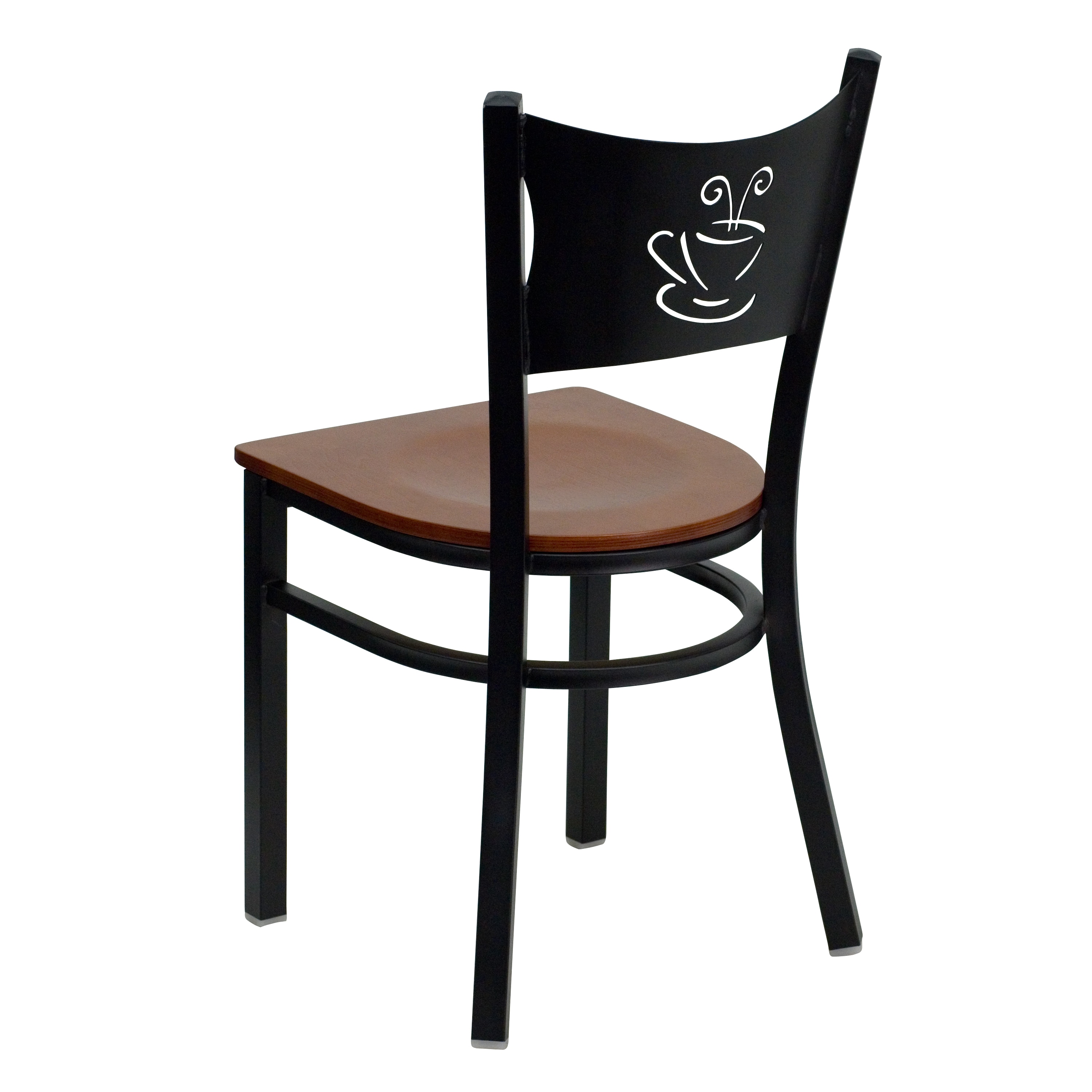 Flash Furniture 2 Pk. HERCULES Series Black Coffee Back Metal ...