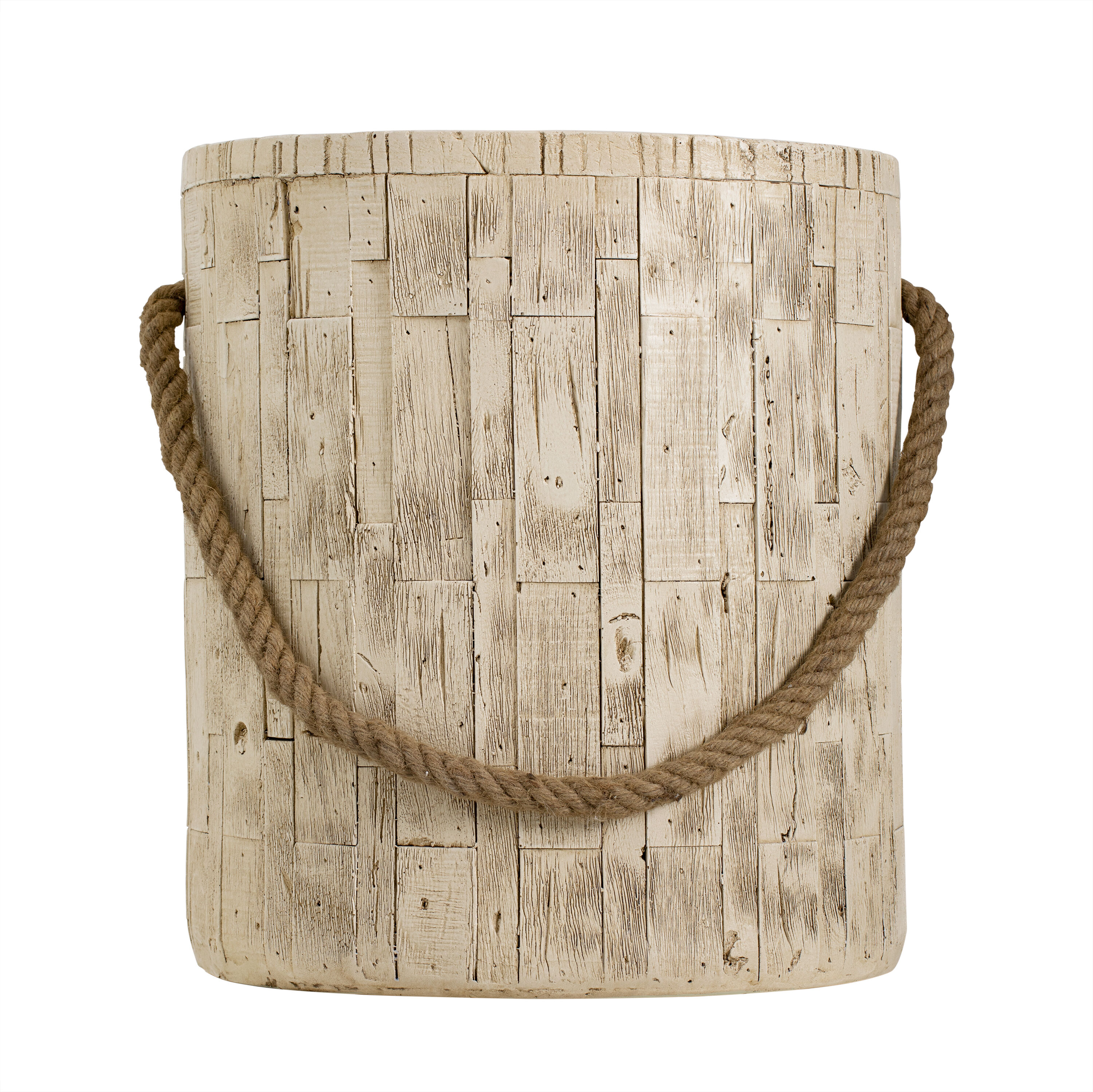 Blisstyle Outdoor Wood Grain Rustic Mgo Side Table with Realistic Wood ...