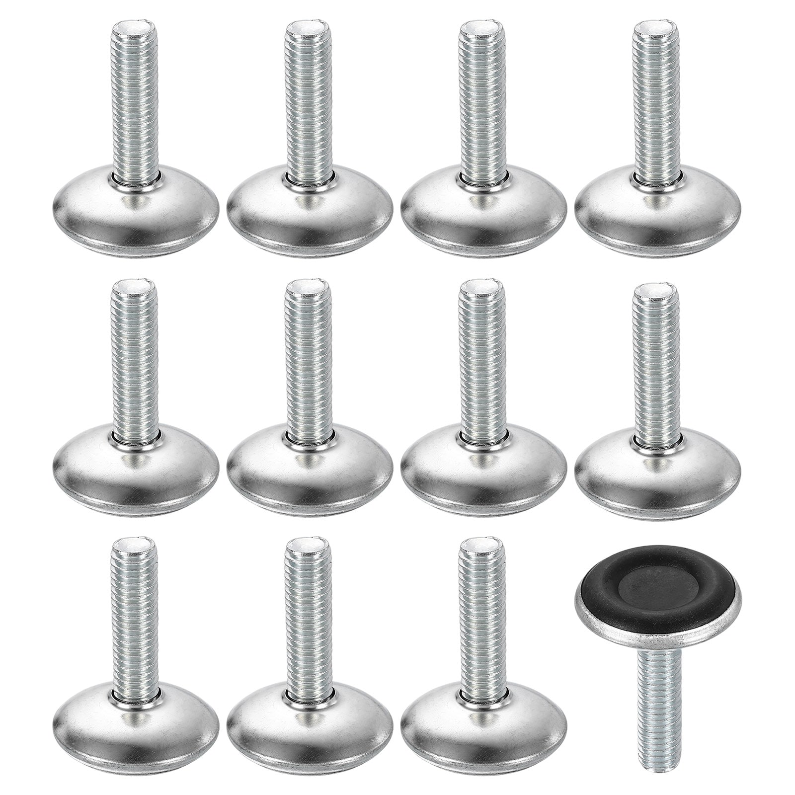 Unique Bargains 12pcs M8 Thread Furniture Feet Levelers 28x30mm ...