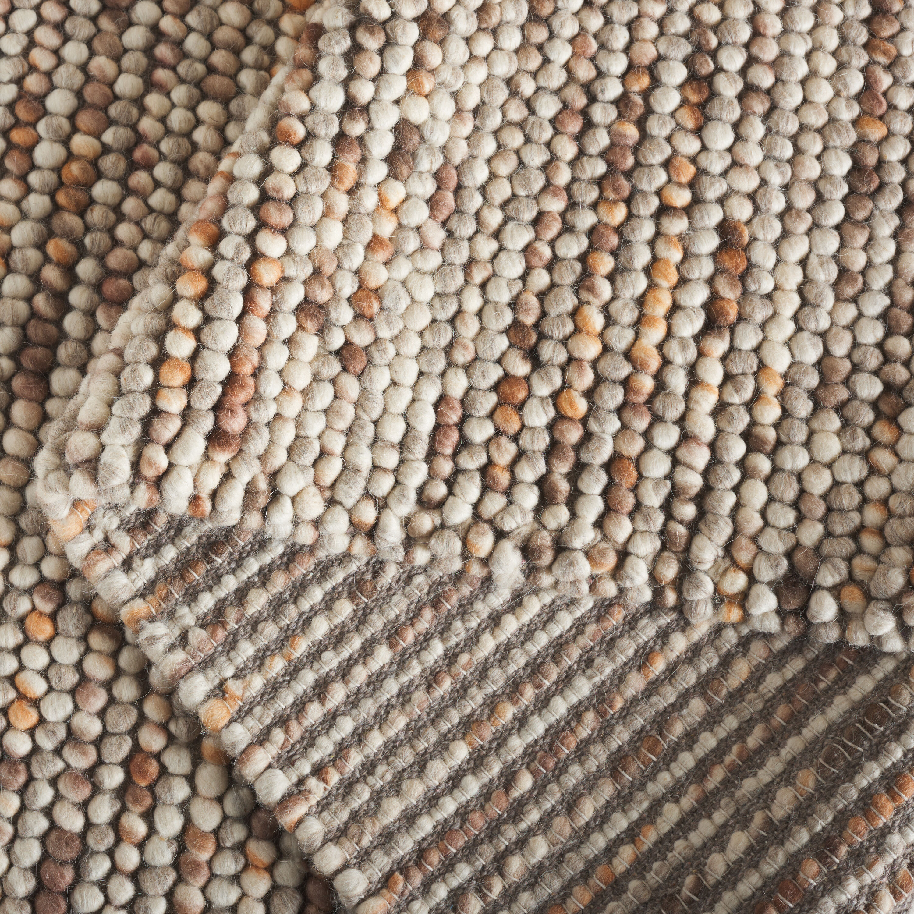 Safavieh Nature 620E Dark Brown Beige 6 x 6 Square Area rug in the Rugs ...