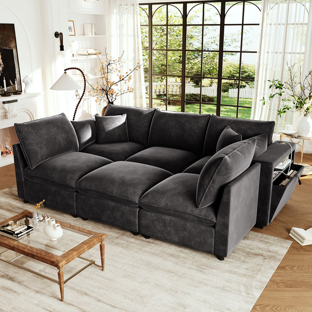 Streamdale Furniture Streamdale Modern U-shaped Sectional Sofa with ...
