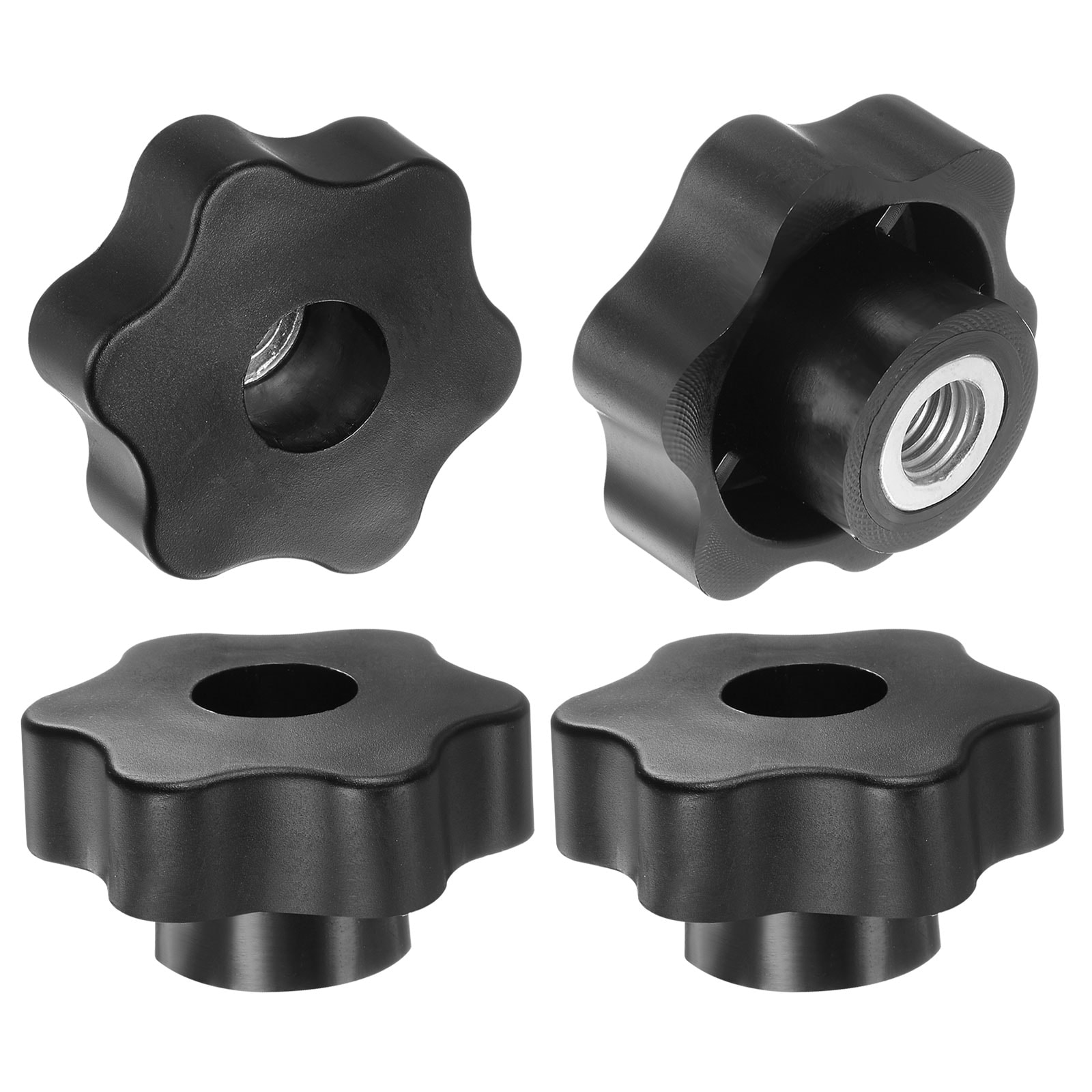 Unique Bargains 4pcs Star Knobs M10 Female Thread 48mm Head Plastic ...