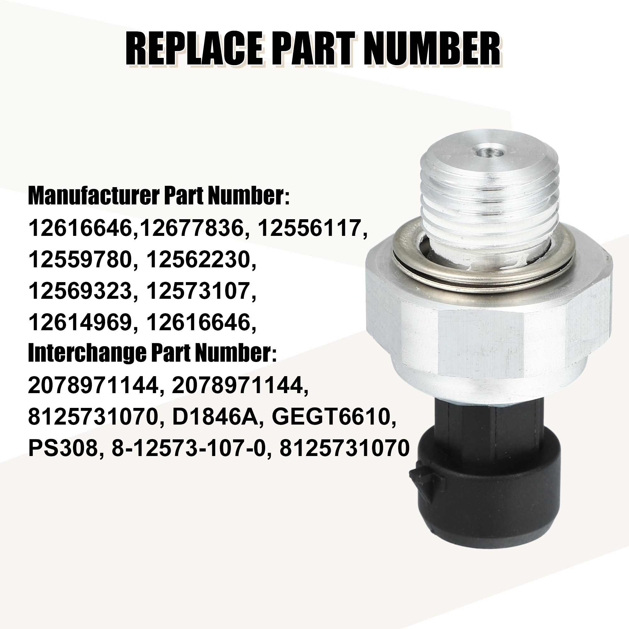 Unique Bargains 12616646 12677836 Engine Oil Pressure Sensor for Buick ...
