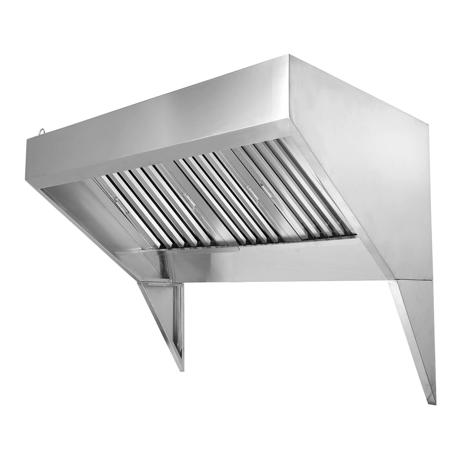 VEVOR Commercial Exhaust Hood 6FT Food Truck Hood Exhaust 201 Stainless ...