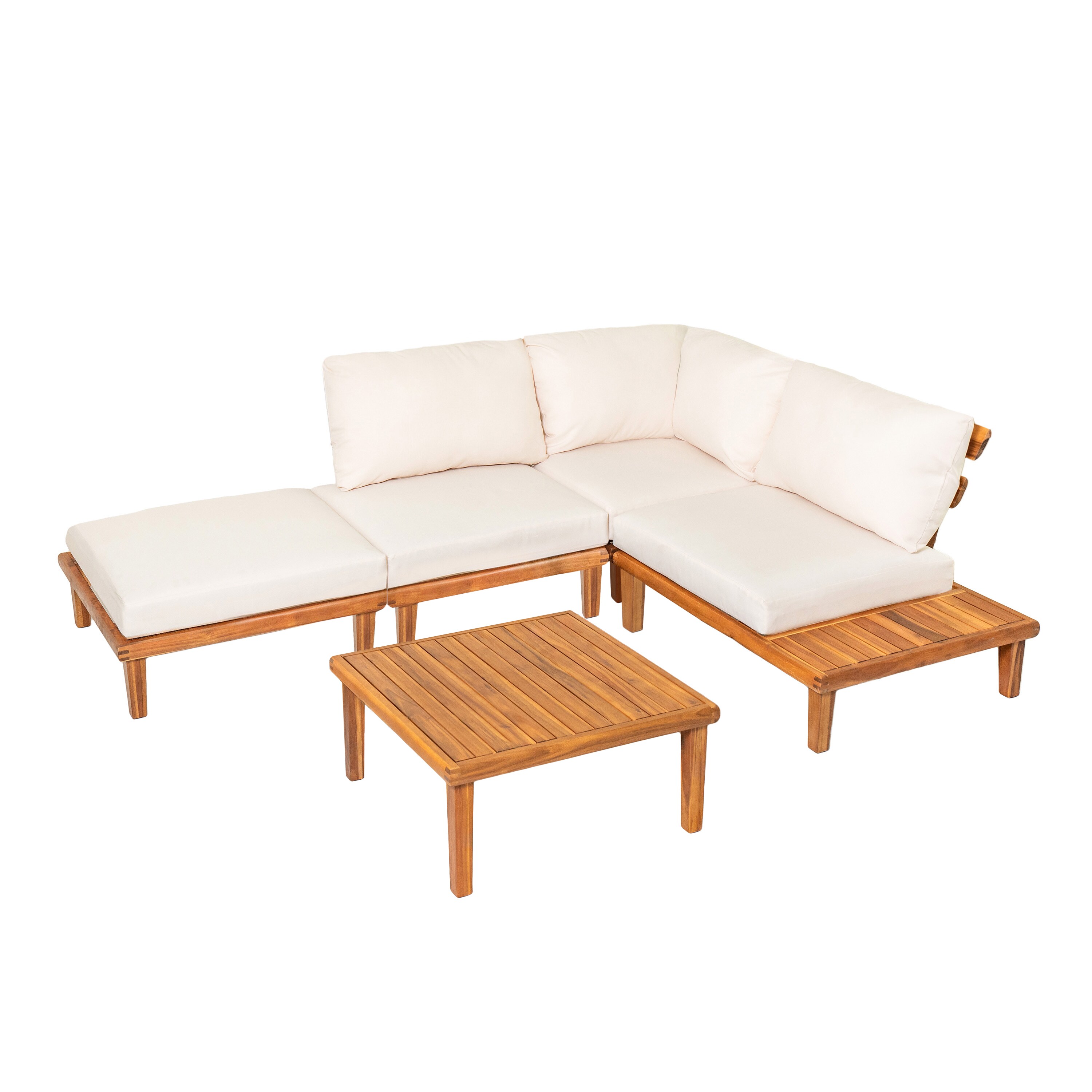 Christopher Knight Home Hargis 5 Piece Laguna Outdoor Acacia Wooden ...
