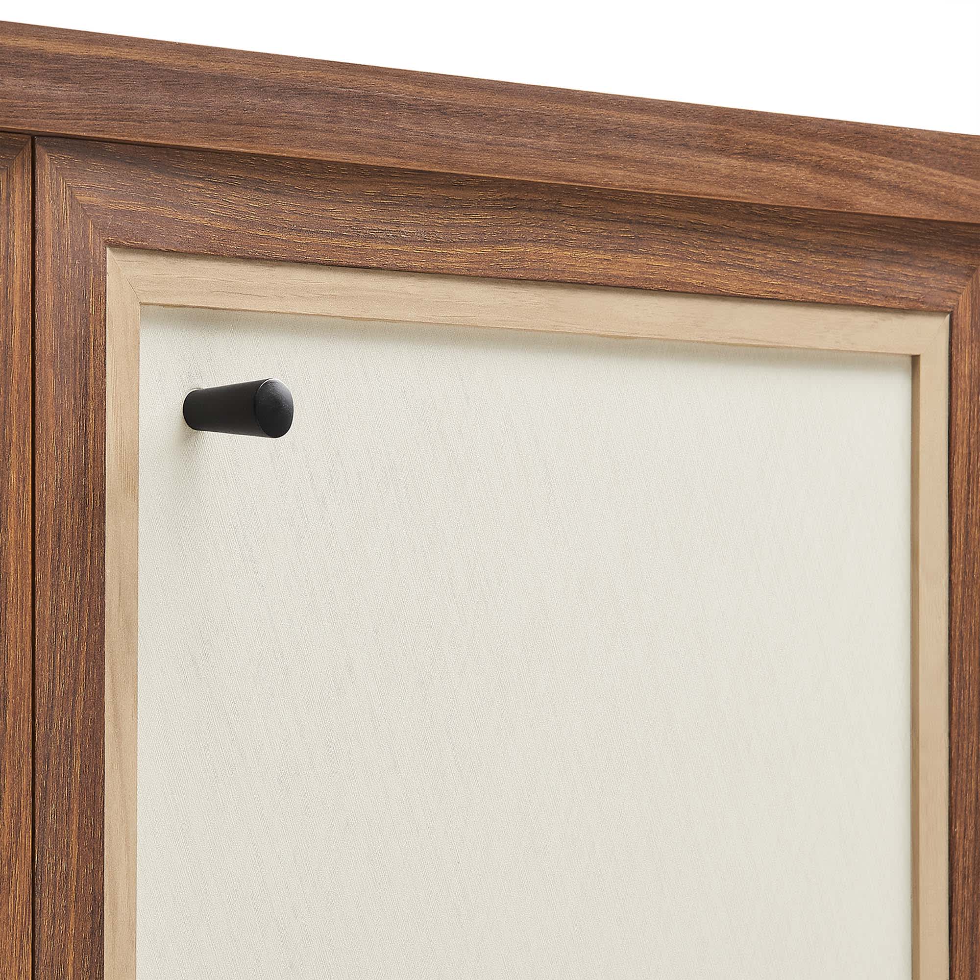 Modway Capri 33-in Wood Grain Storage Cabinet in Walnut in the Accent ...