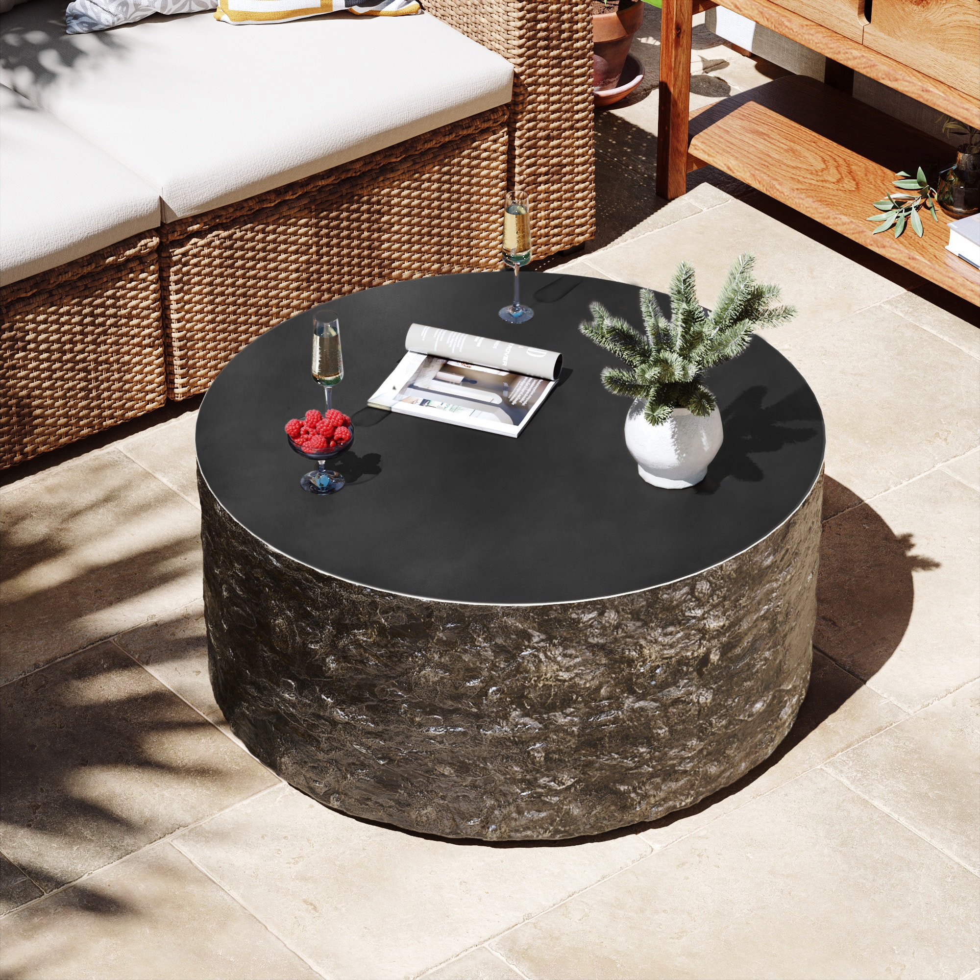 UPHA Round-Shaped-Table Patio Tables at Lowes.com