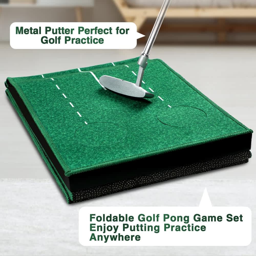 Aoibox Indoor Putting Green Game Set 8.5 ft Golf Putting Mat with 1 ...