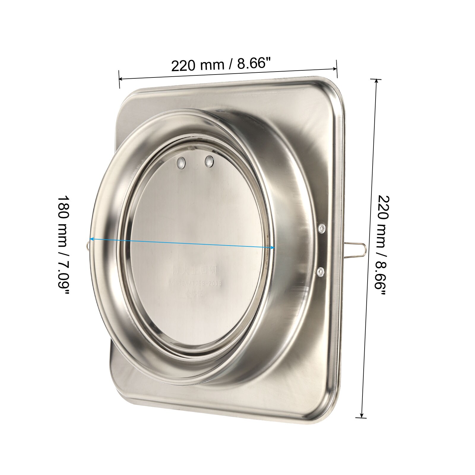 PATIKIL 1 Set 7-Inch Backdraft Damper with Ducting Hose Clamp Stainless ...