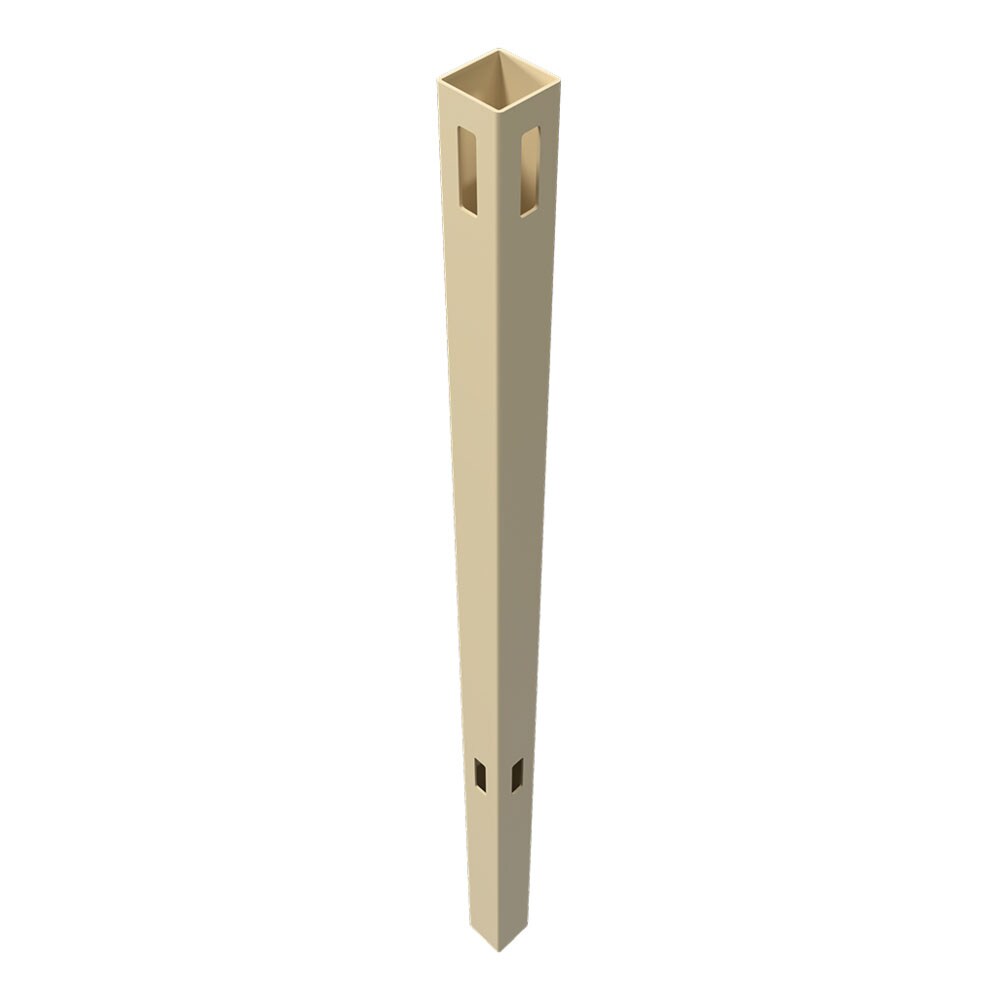 Illusions 9-ft H x 5-in W Beige Privacy Vinyl Corner Fence post at ...