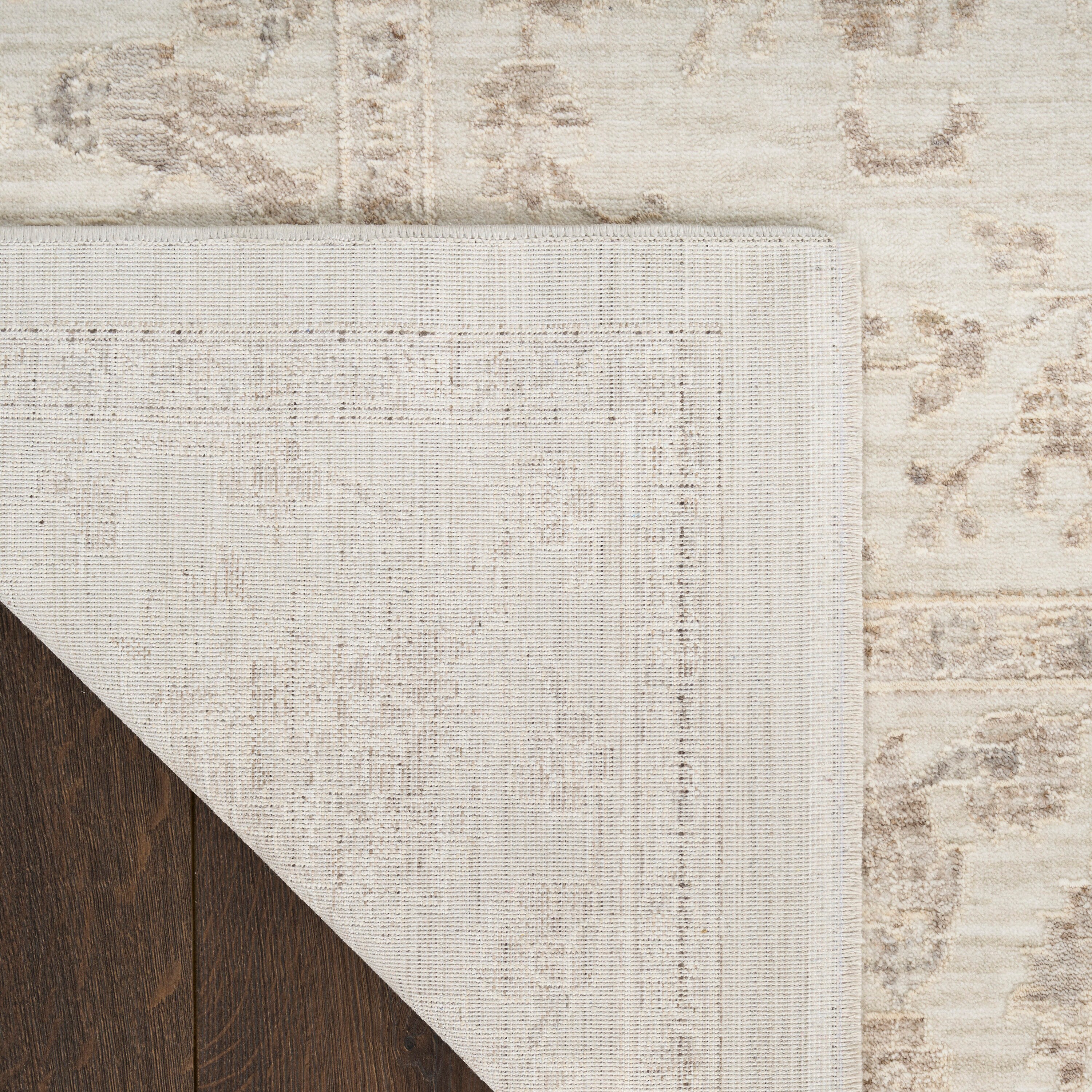 Nourison Home Outlines 9 x 12 (ft) Loomed Ivory Rectangular Indoor ...