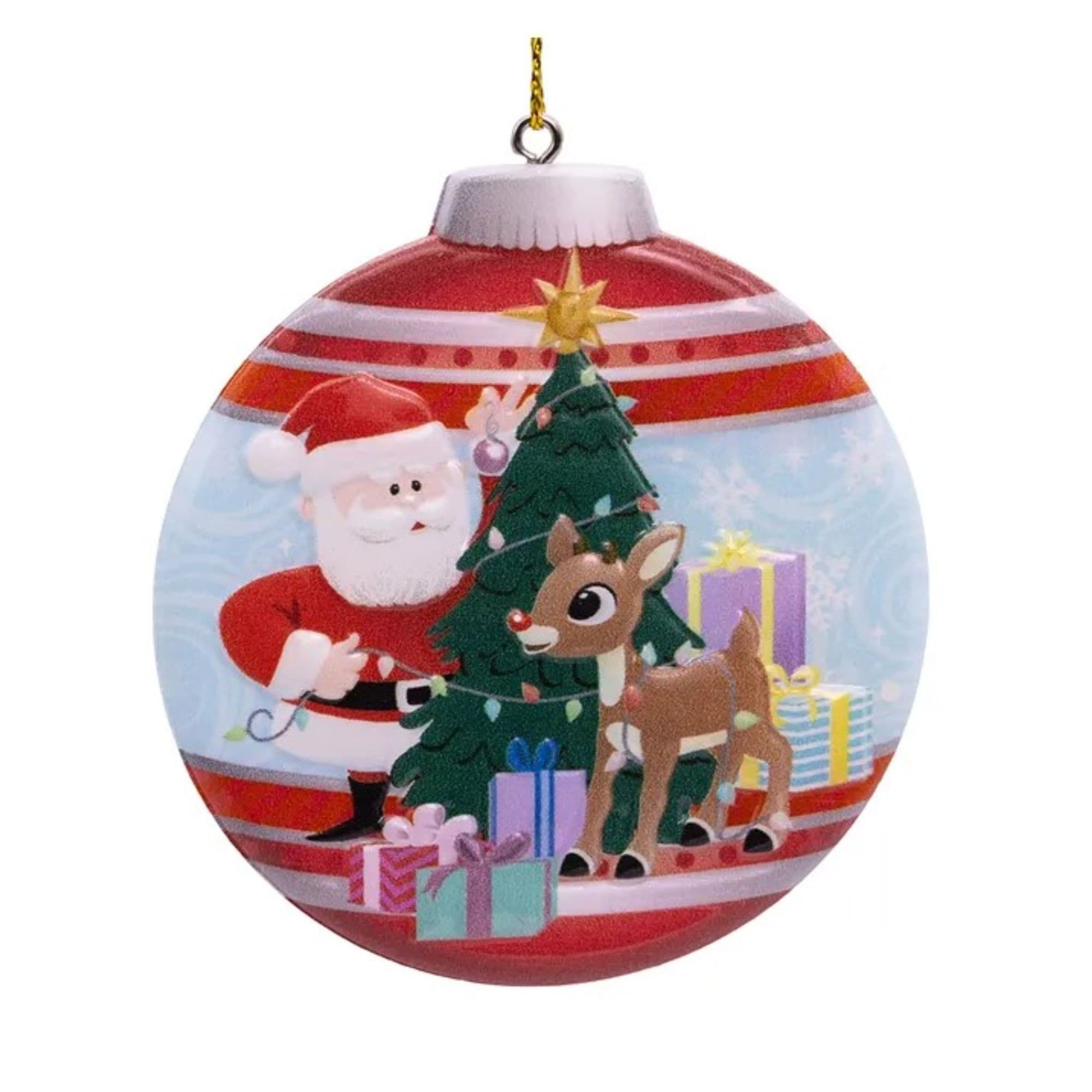 Kurt S. Adler Officially Licensed Resin Double-sided Rudolph Ornament ...