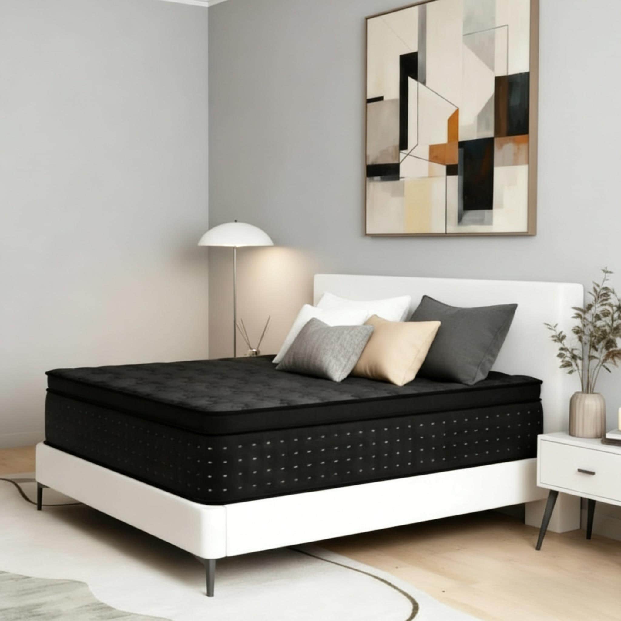 YINIX GH 10-in Medium Queen Memory foam Mattress in a Box in the ...