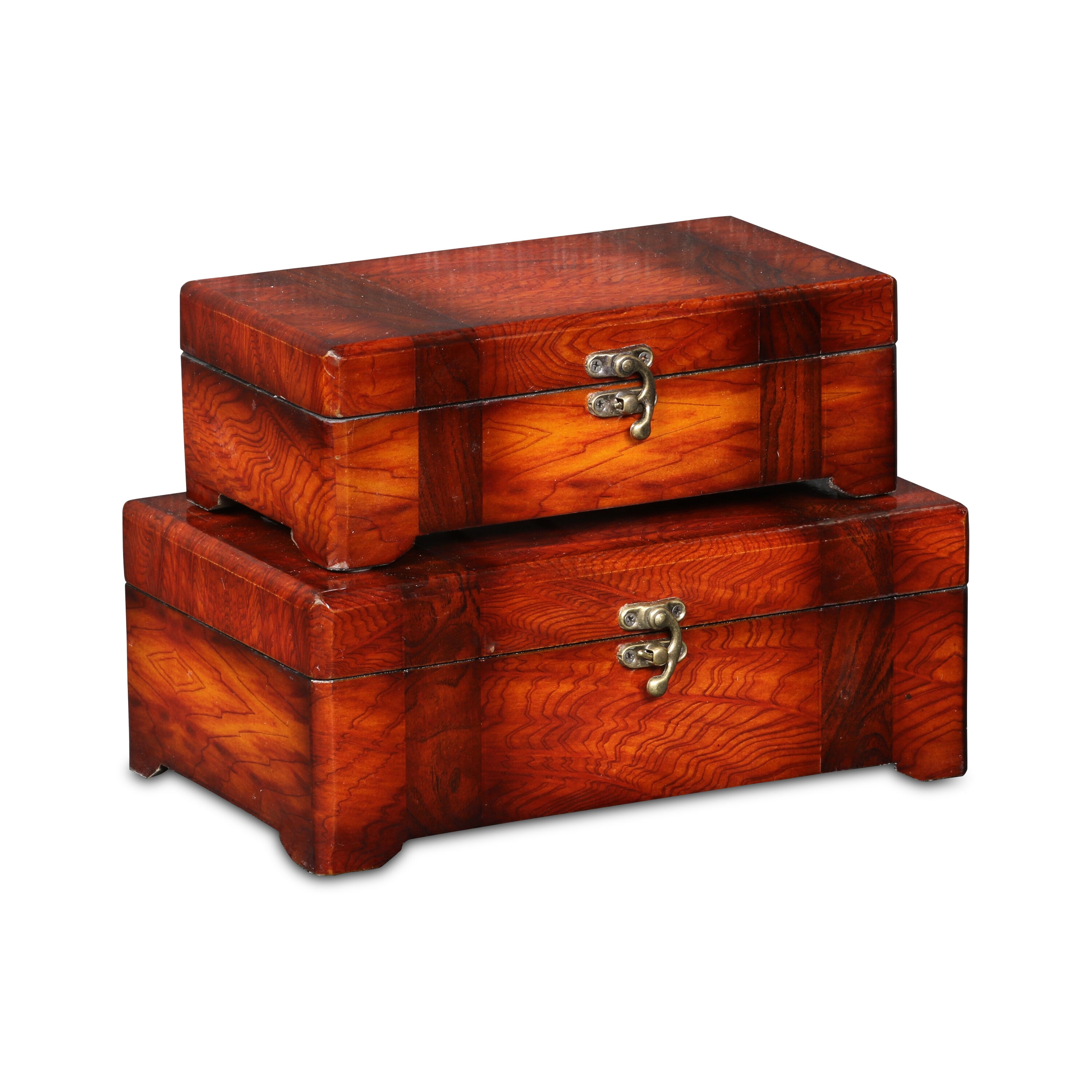 Cheung's Brown Wood Decorative box in the Decorative Accessories ...