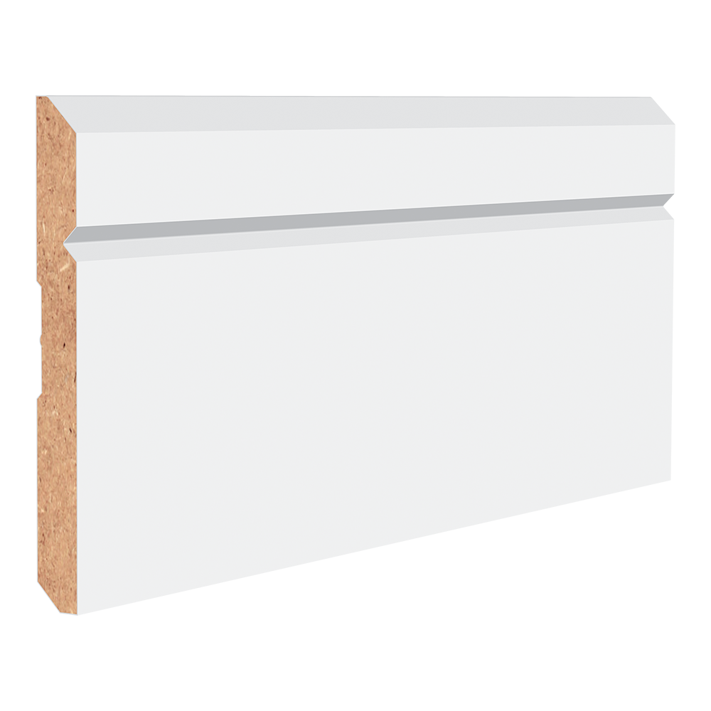 RELIABILT 1/2-in x 5-in x 12-ft Modern Primed MDF 9745A Baseboard ...