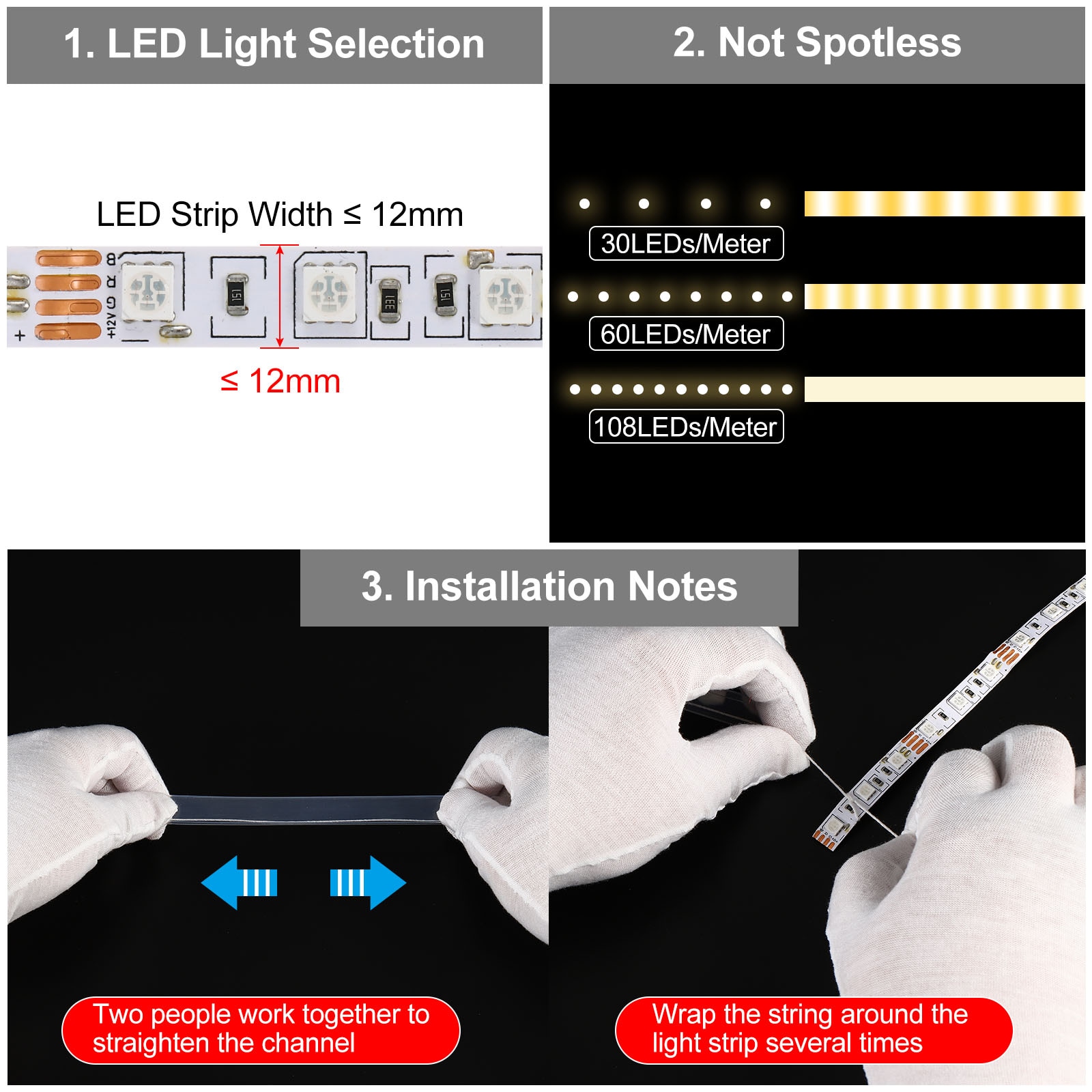 PATIKIL Silicone Tube Sleeve 66ft/20Meter 12mm Flexible LED Channel ...