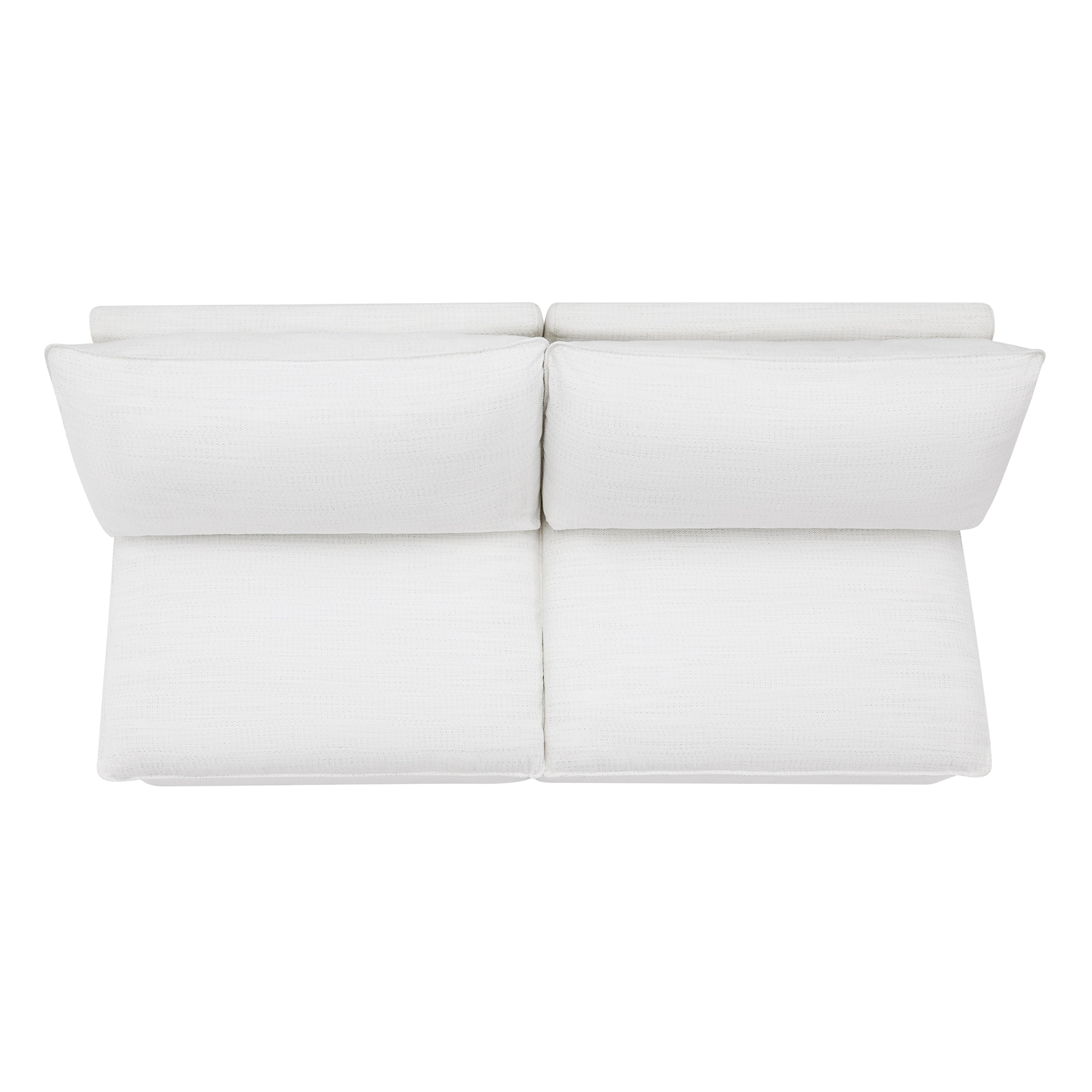Circle 55 45-in W Modern Cream/AL 1-seater Sectional with Slipcover in ...