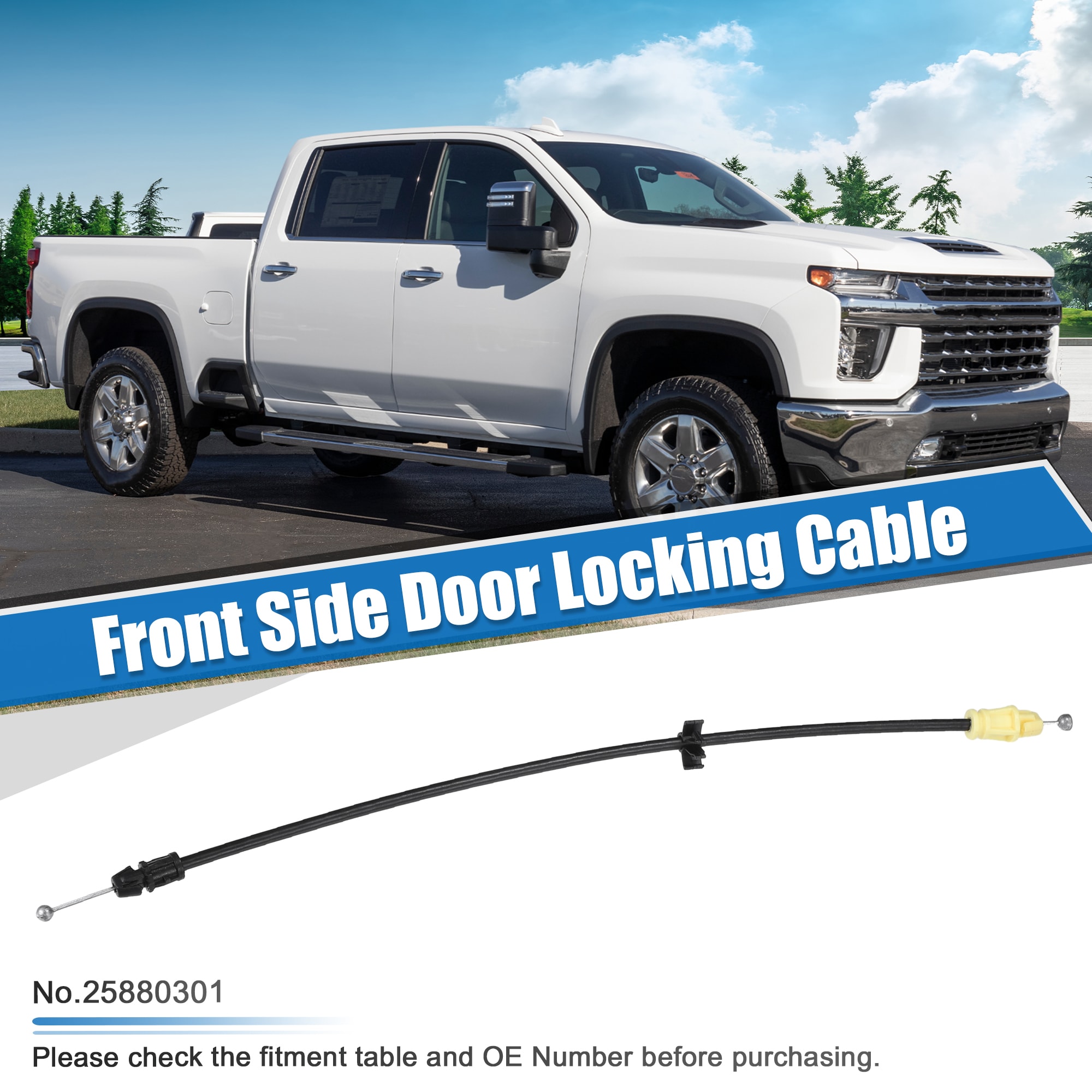 Unique Bargains Front Side Door Locking Cable for Chevrolet Silverado ...